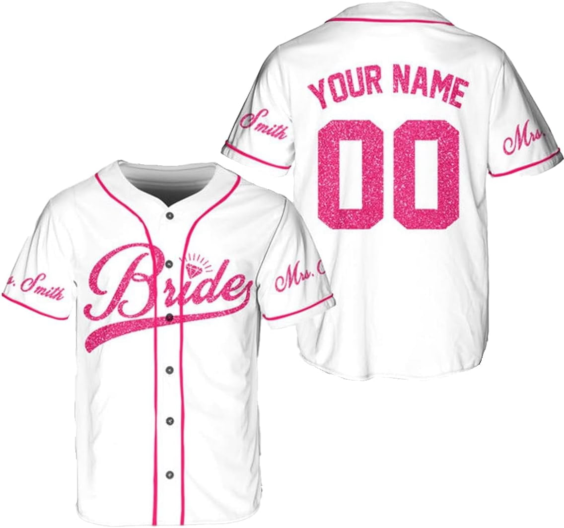 Lotusprinthandmade Personalized Name Wife And Husband Matching Baseball ...