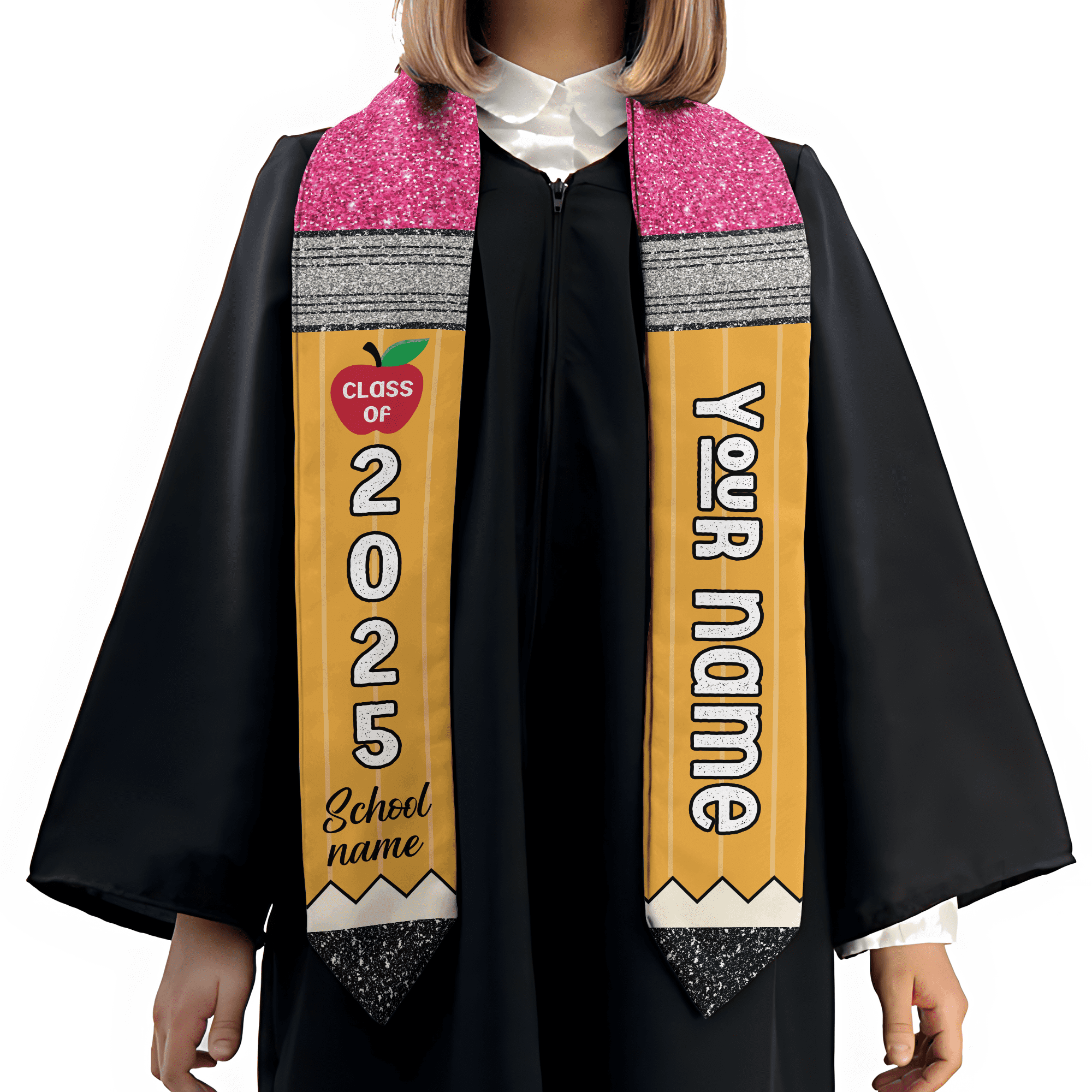 Lotusprinthandmade Personalized Teacher Graduation Stole Class of 2025 ...