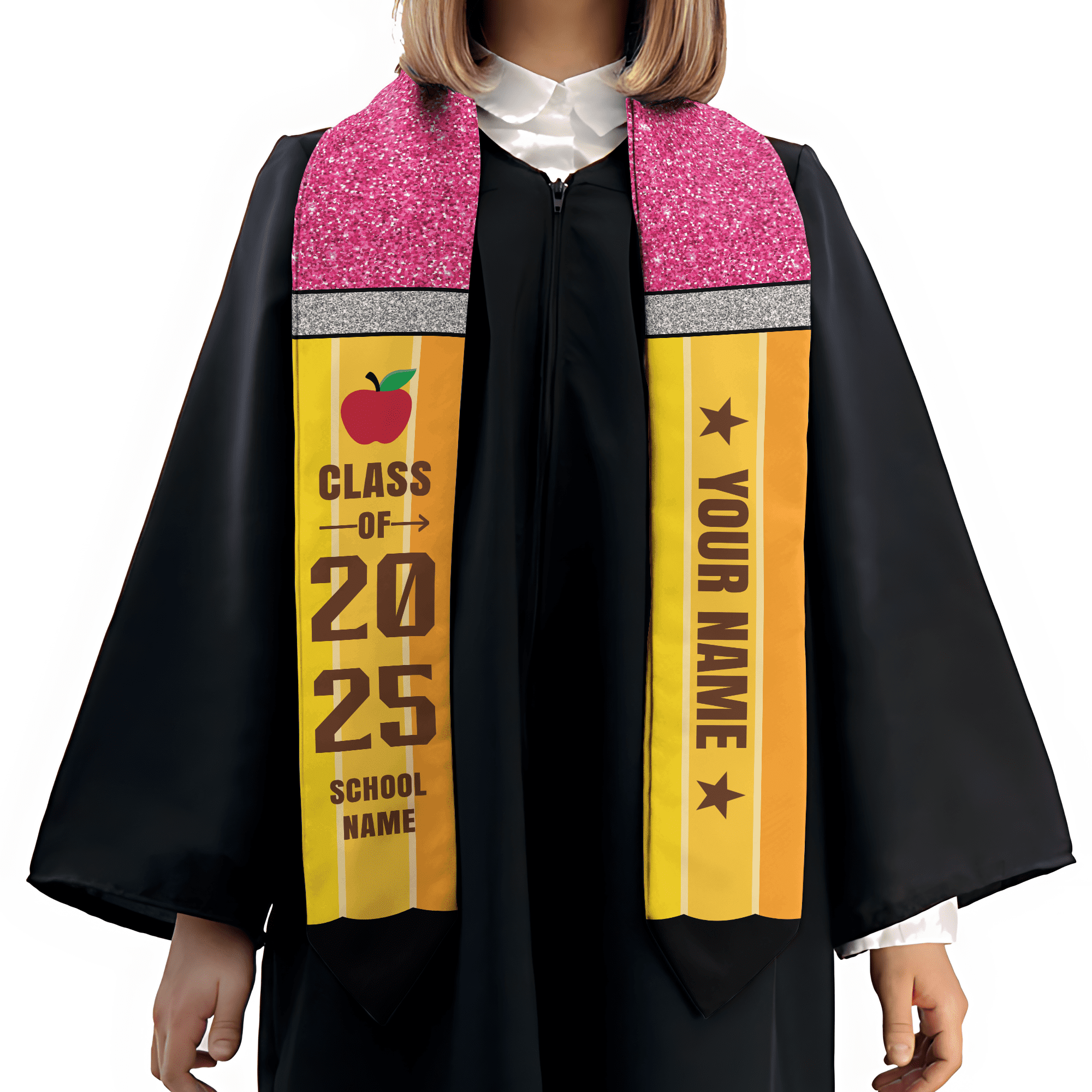 Lotusprinthandmade Personalized Teacher Graduation Stole Class of 2025 ...