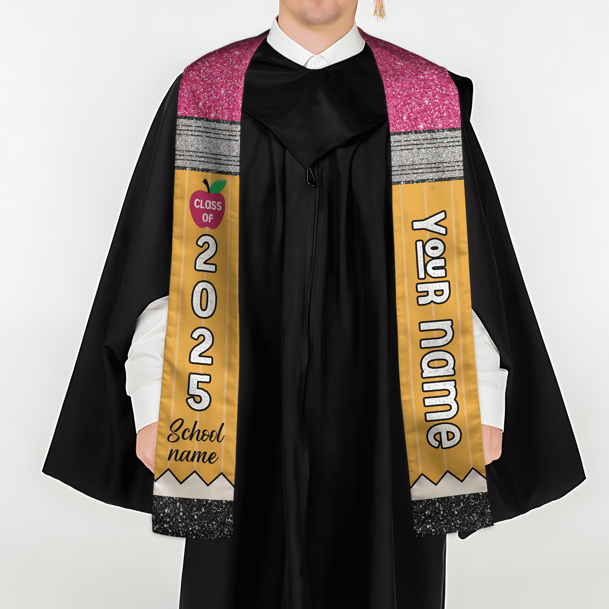 Lotusprinthandmade Personalized Teacher Graduation Stole Class of 2025 ...