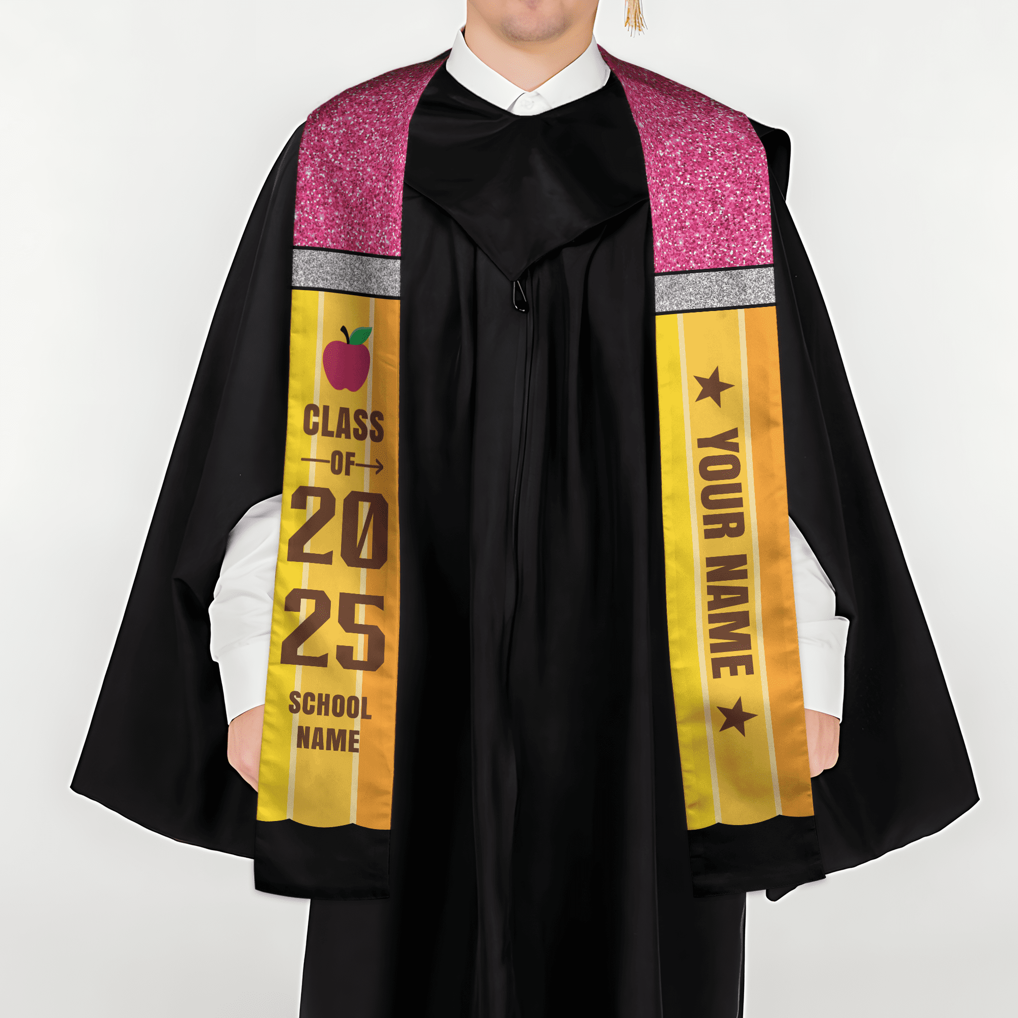 Lotusprinthandmade Personalized Teacher Graduation Stole Class of 2025 ...