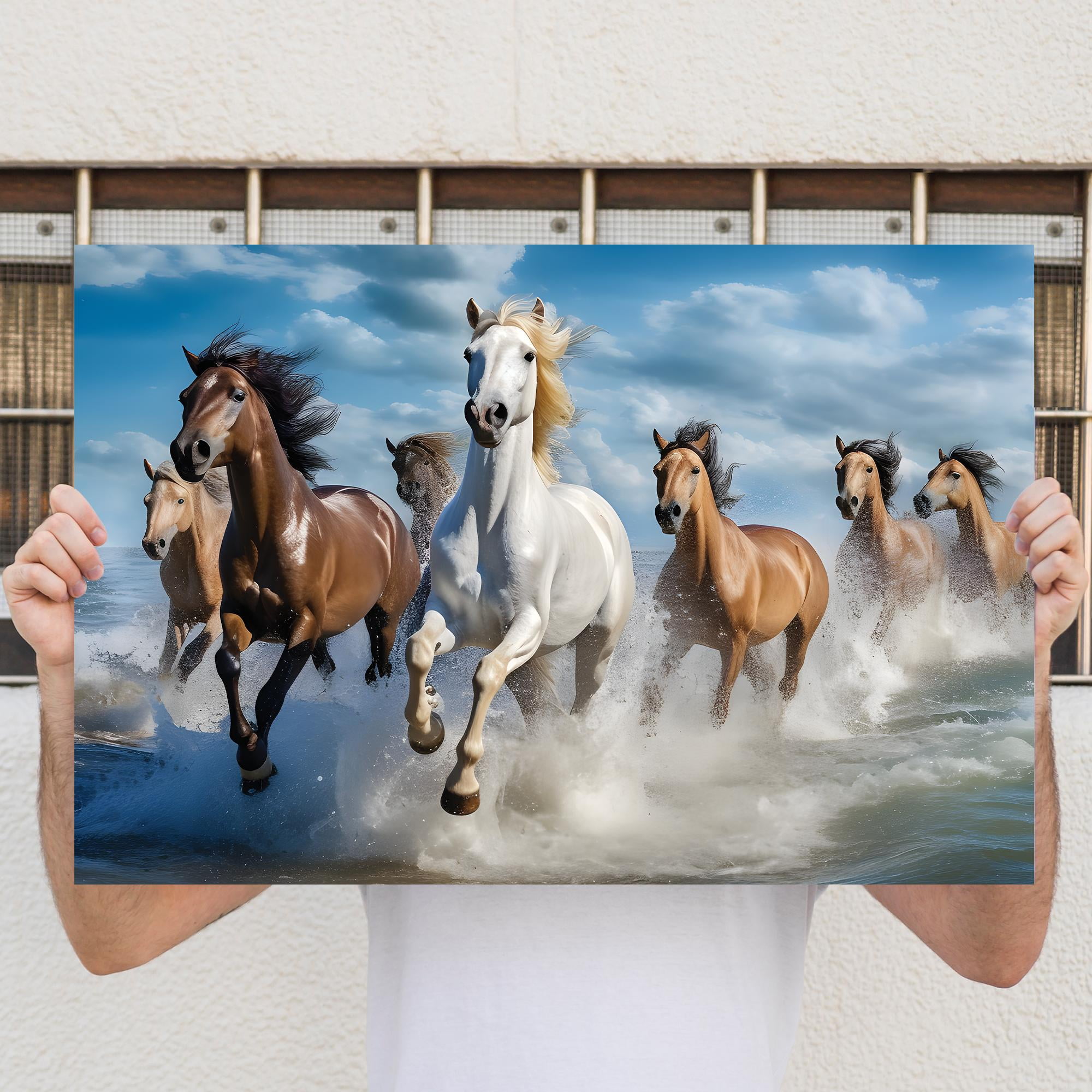 Lotusprinthandmade Running Horse Poster 24" x 36", Horse Lovers Poster ...