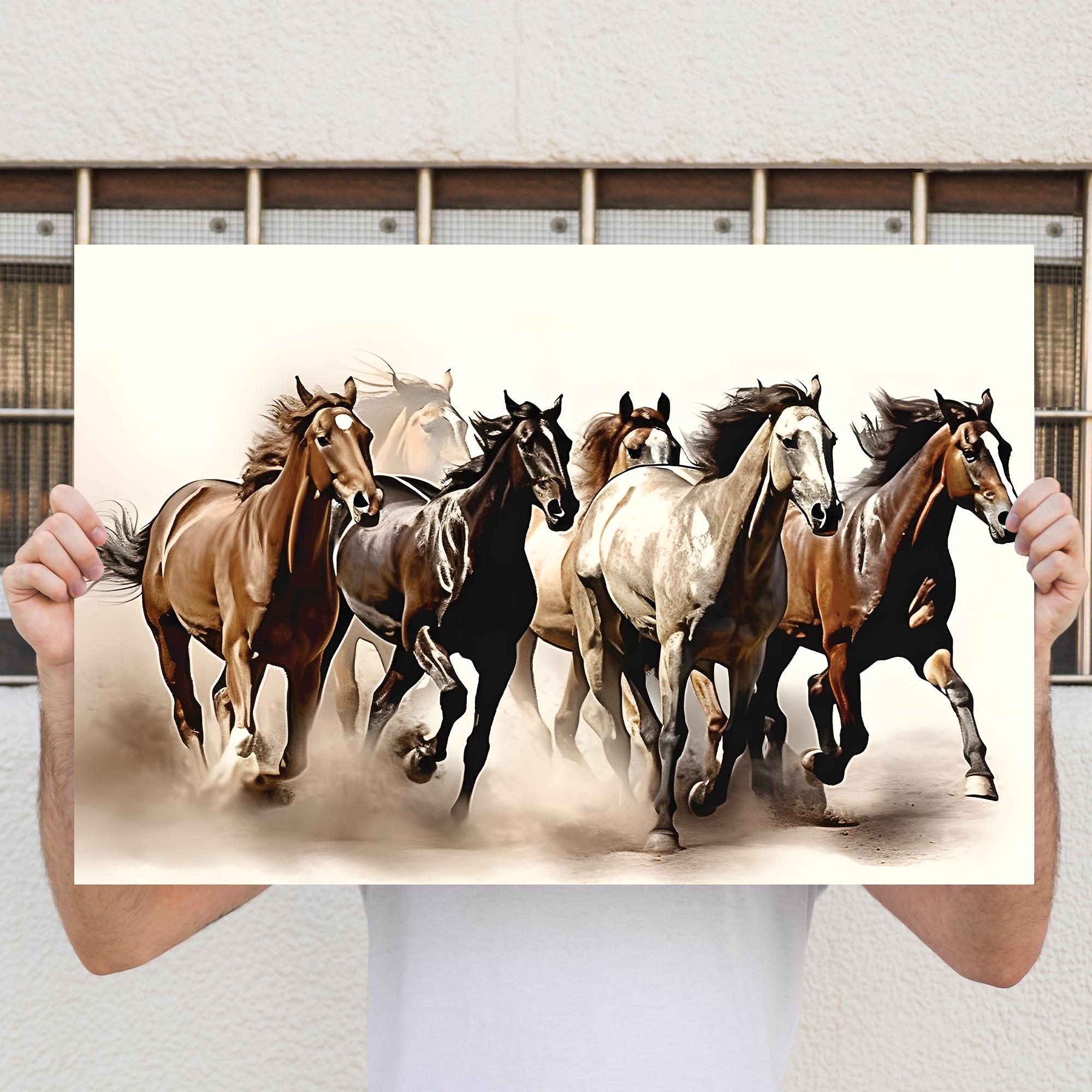 Lotusprinthandmade Running Horse Poster 32" x 48", Horse Lovers Poster ...