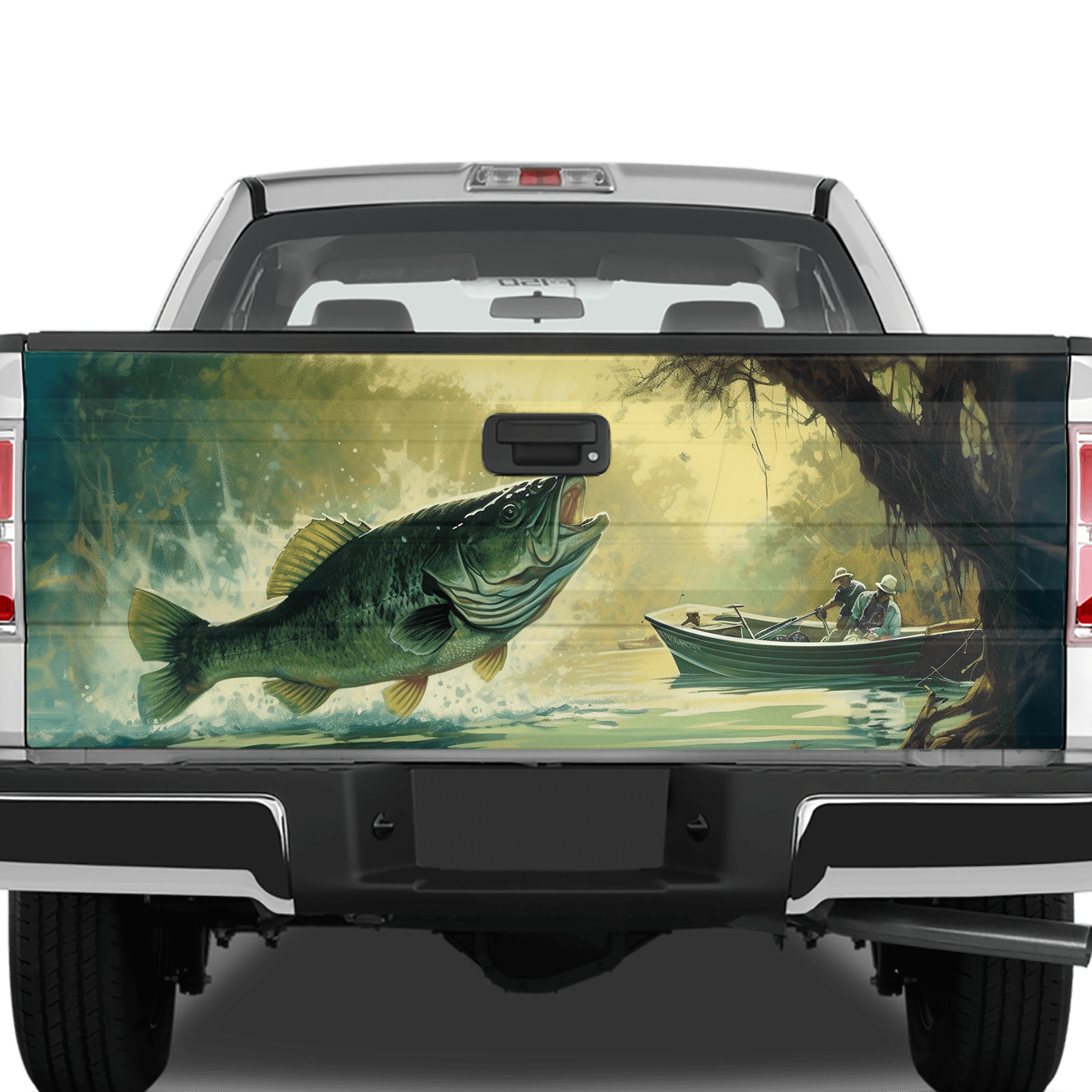 Lotusprinthandmade Sea Bass Fishing Fish Truck Tailgate Wrap 2 Sizes ...