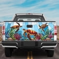 Lotusprinthandmade Sea Turtle 3D Tailgate Wrap 2 Sizes (26"x66"), Ocean ...