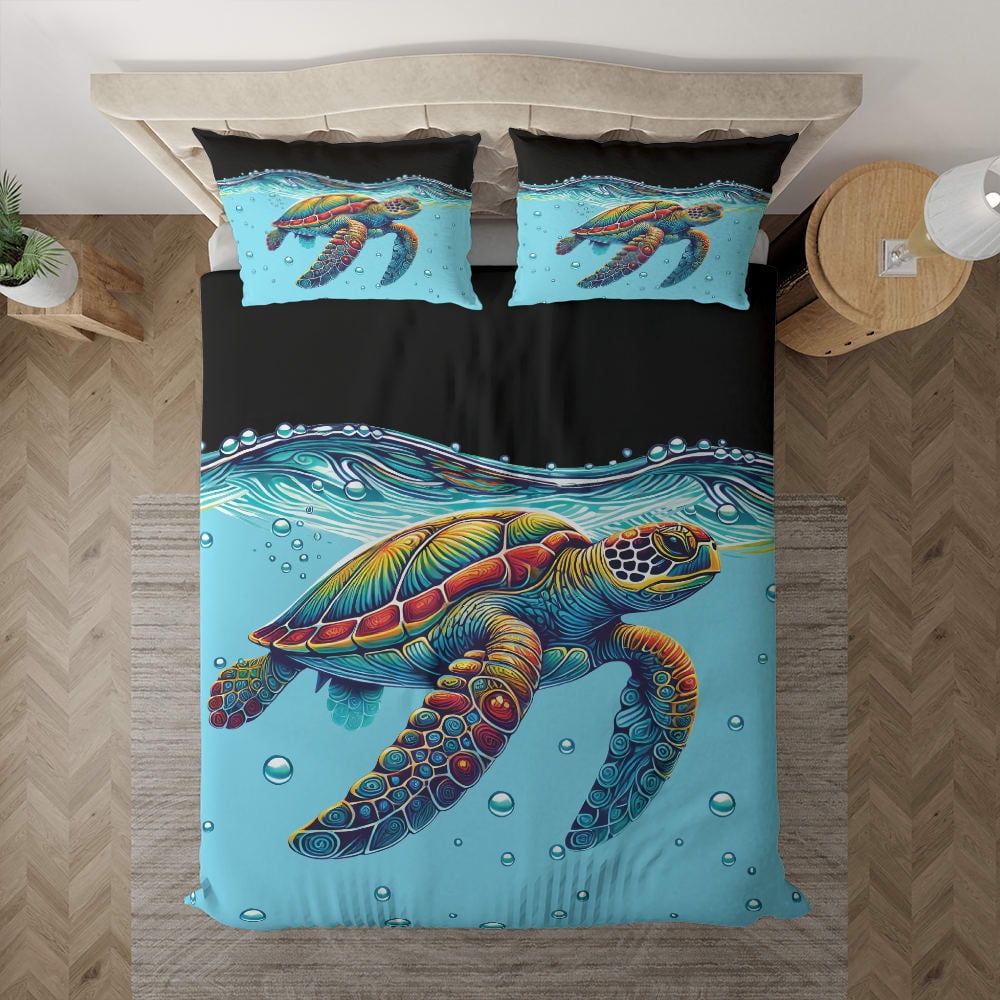 Lotusprinthandmade Sea Turtle Ocean Bedding Set (Made in Vietnam ...