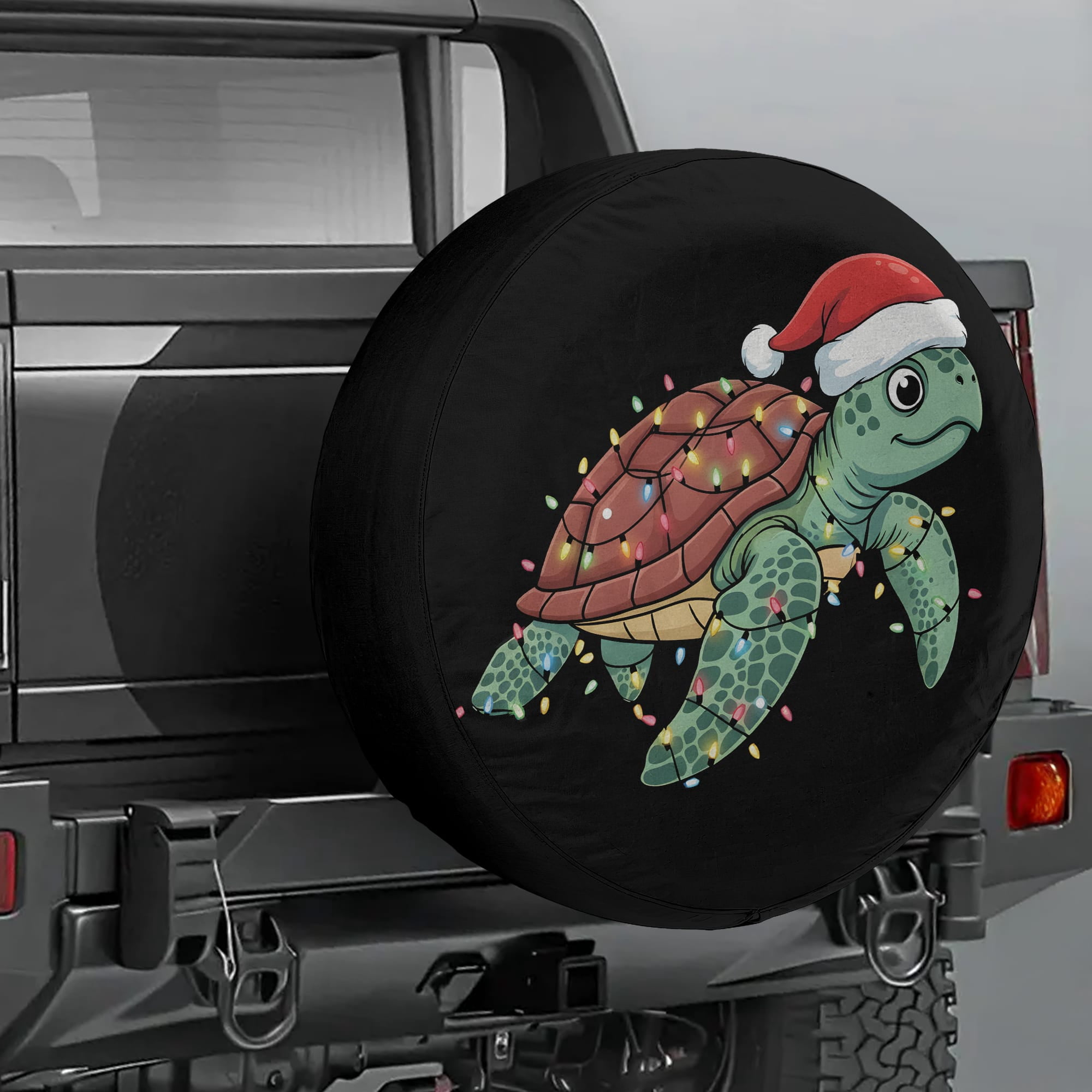 Lotusprinthandmade Sea Turtle and Christmas Light Spare Tire Cover ...