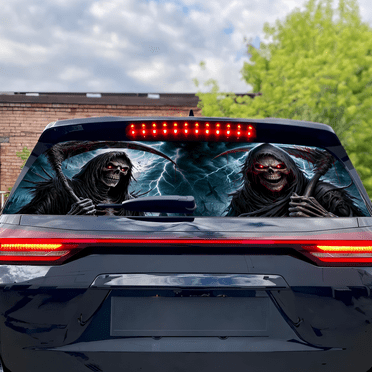 5in x 5in Colorful Skull and Cross Bones Bumper Sticker Vinyl Window ...