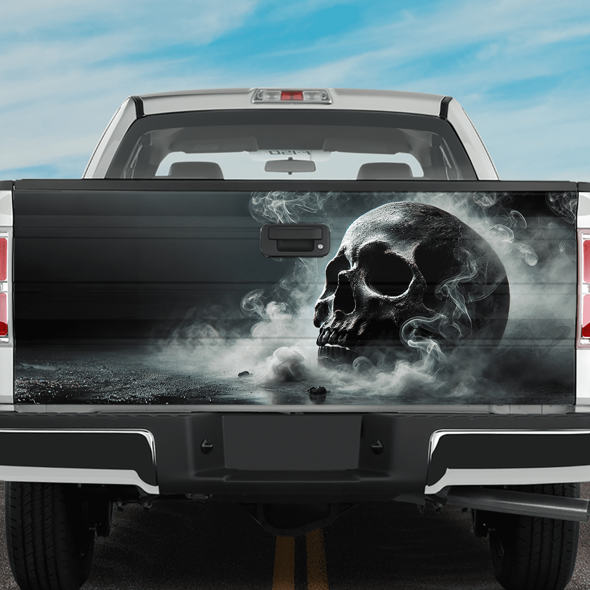 Lotusprinthandmade Skull Truck Tailgate Wrap 24"x58", Skull Lover Truck ...