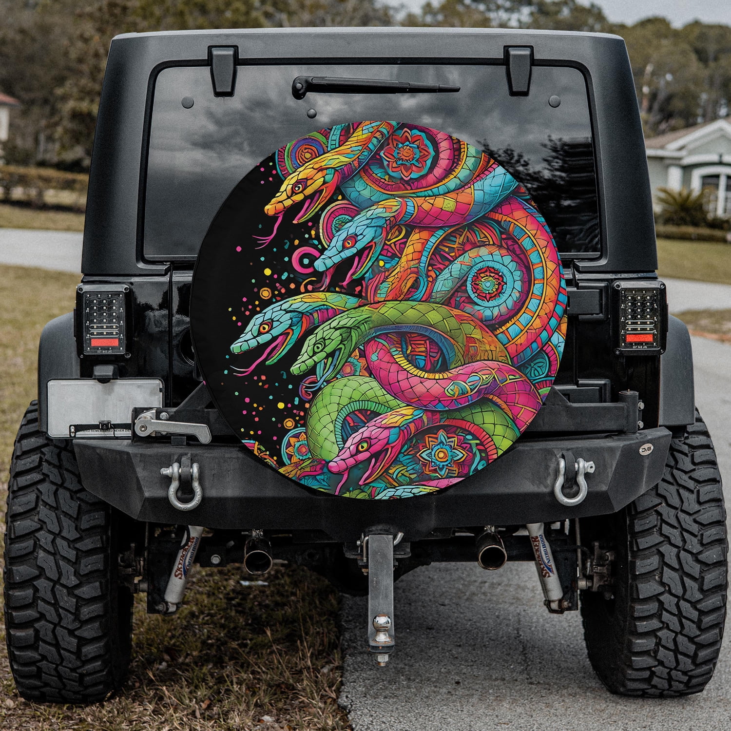 Lotusprinthandmade Snake Lovers Spare Tire Cover Without Backup Camera ...