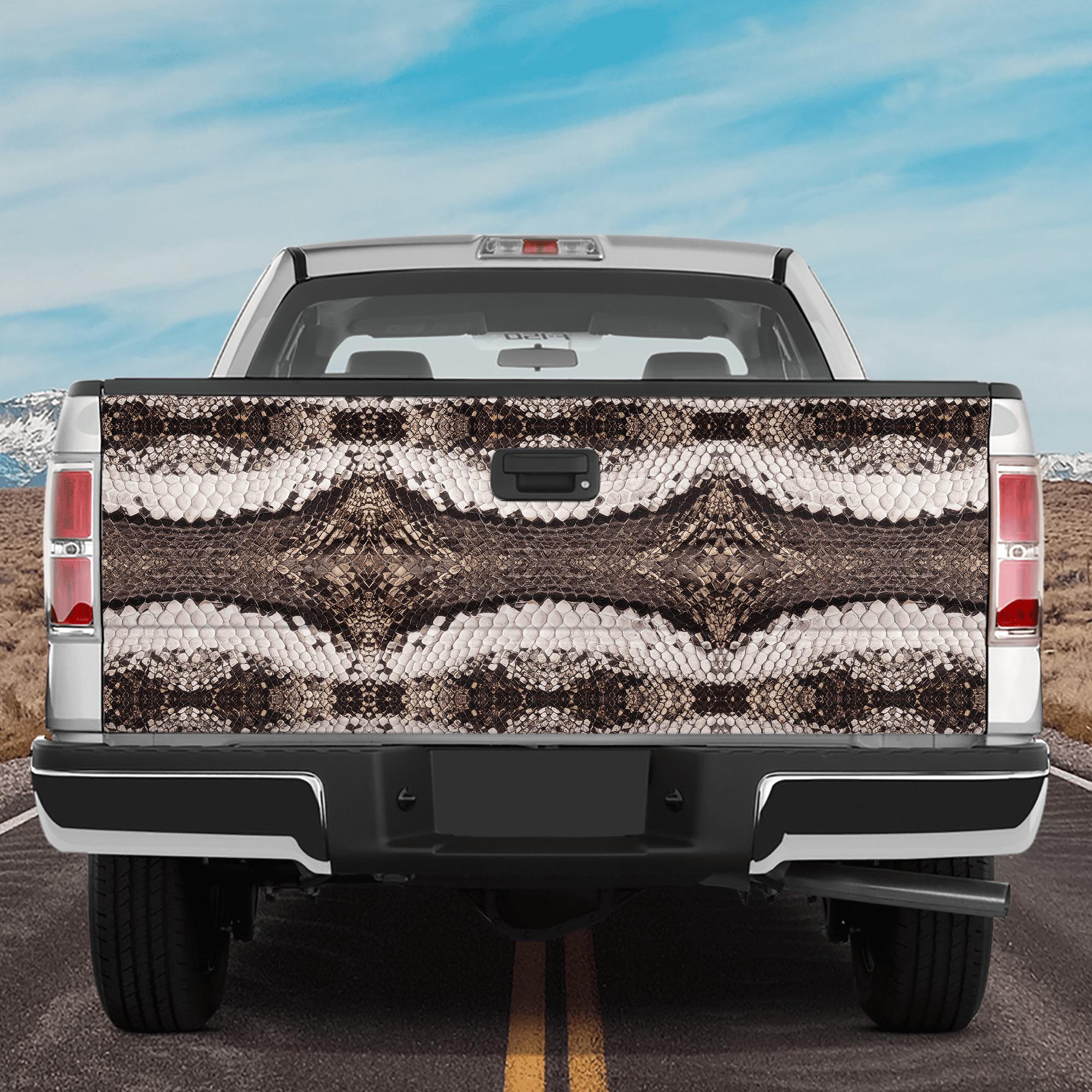 Lotusprinthandmade Snakes Skin Graphic Tailgate Wrap 2 Sizes (26"x66 ...