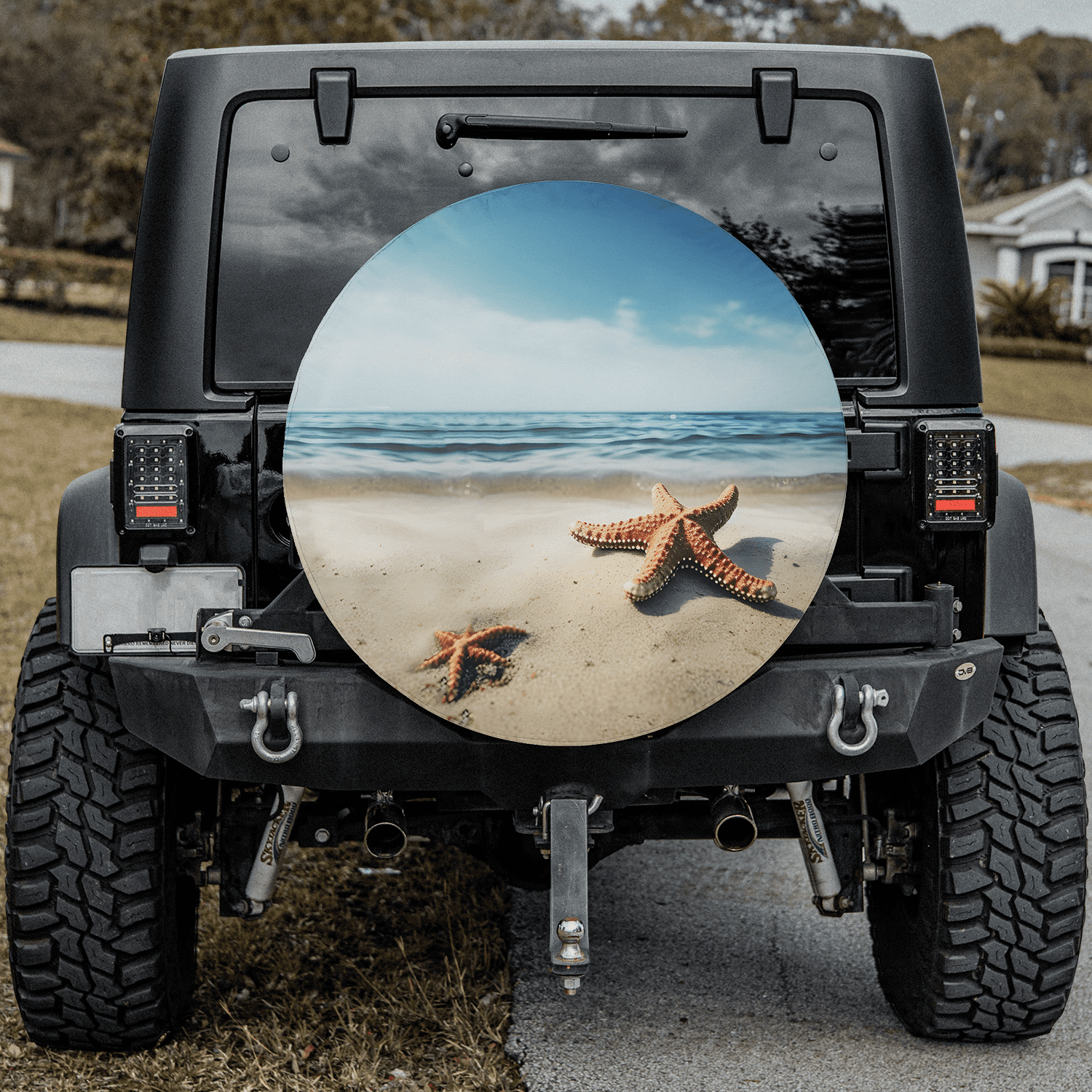 Lotusprinthandmade Starfish Ocean Beach Natural Beauty Spare Tire Cover ...