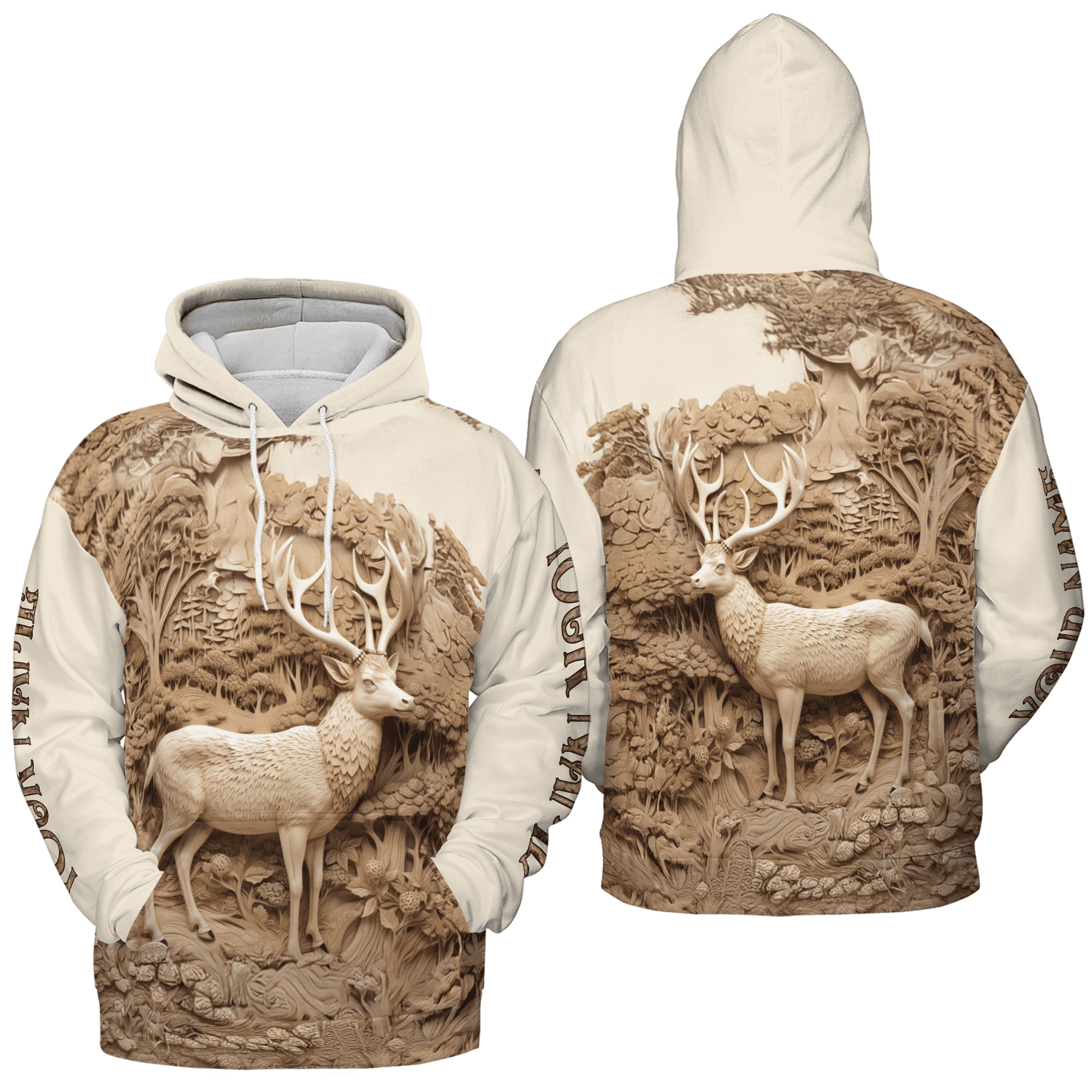 Lotusprinthandmade (Style 4) Personalized Deer Hunting Hoodie 3D ...
