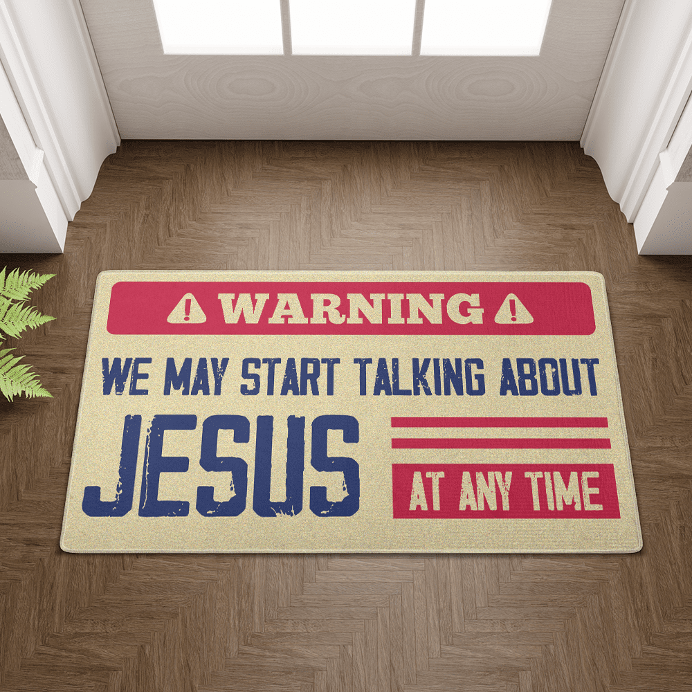 Lotusprinthandmade Talking About Jesus All Time Doormat Size 18x24 ...