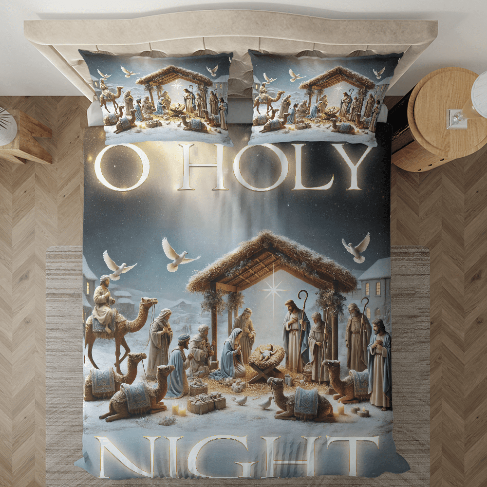 Lotusprinthandmade The Birth Of Jesus Bedding Set (Made in Vietnam ...