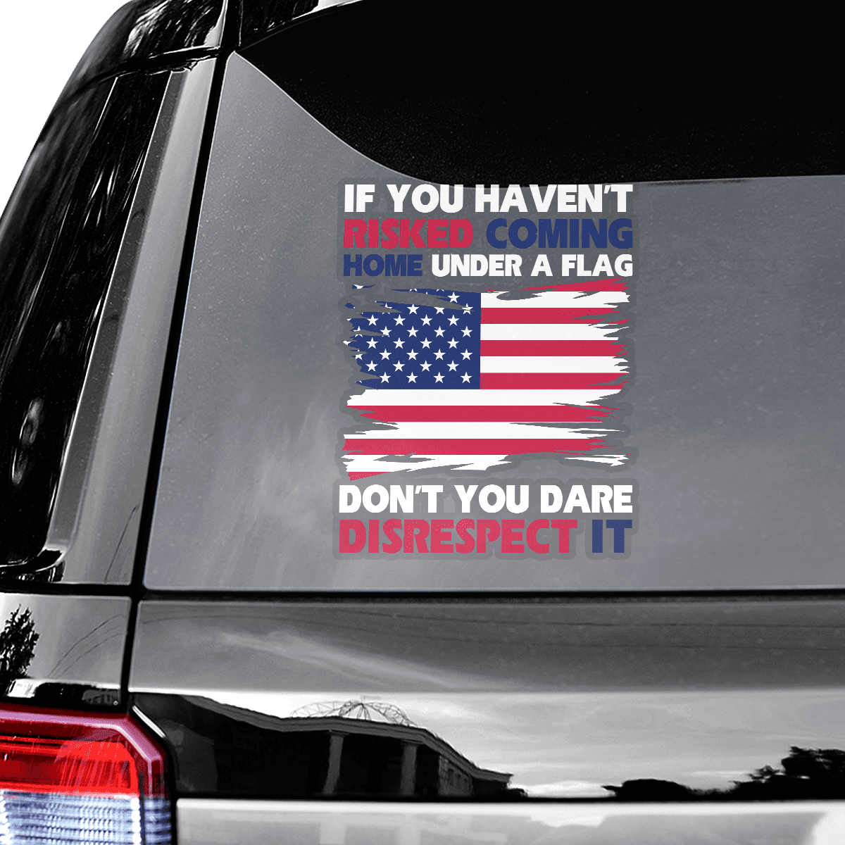 Lotusprinthandmade US Flag Dont You Dare Disrespect It Transparent ...