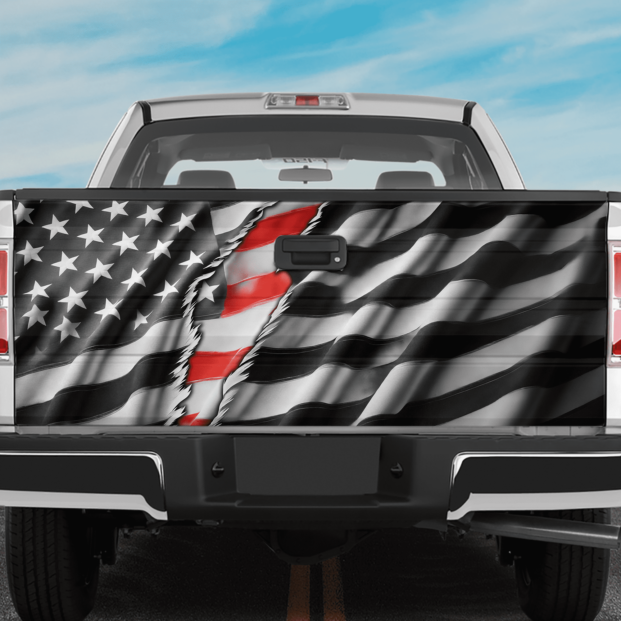 Lotusprinthandmade US Flag Truck Tailgate Wrap 24"x58", US Flag Truck ...