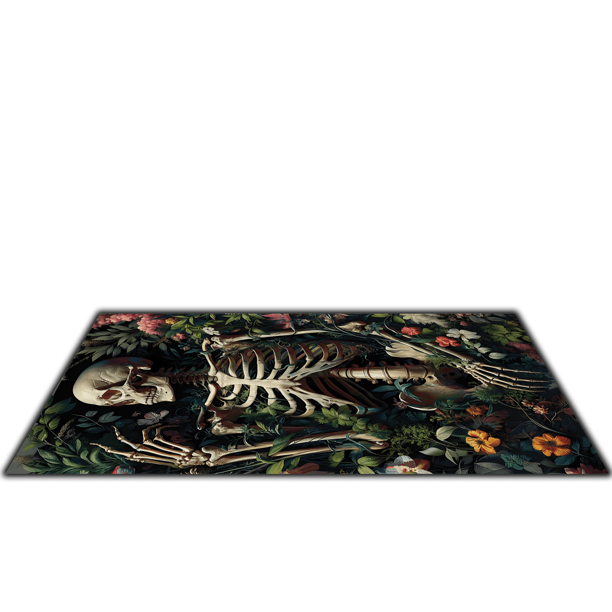 Lotusprinthandmade Vintage Botanical Skeleton Low-pile velvet Rug 2 ...