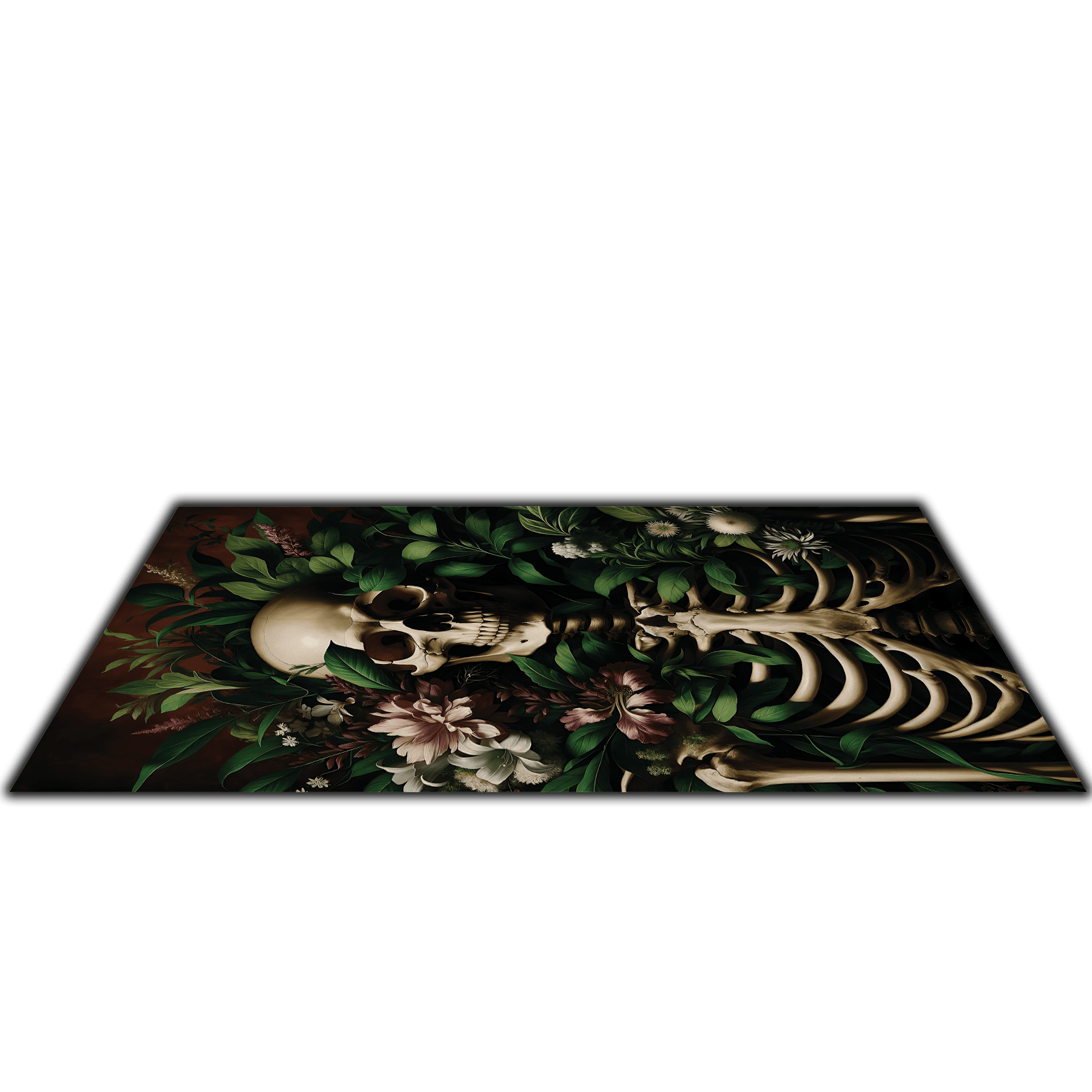 Lotusprinthandmade Vintage Botanical Skeleton Low-pile velvet Rug 2 ...