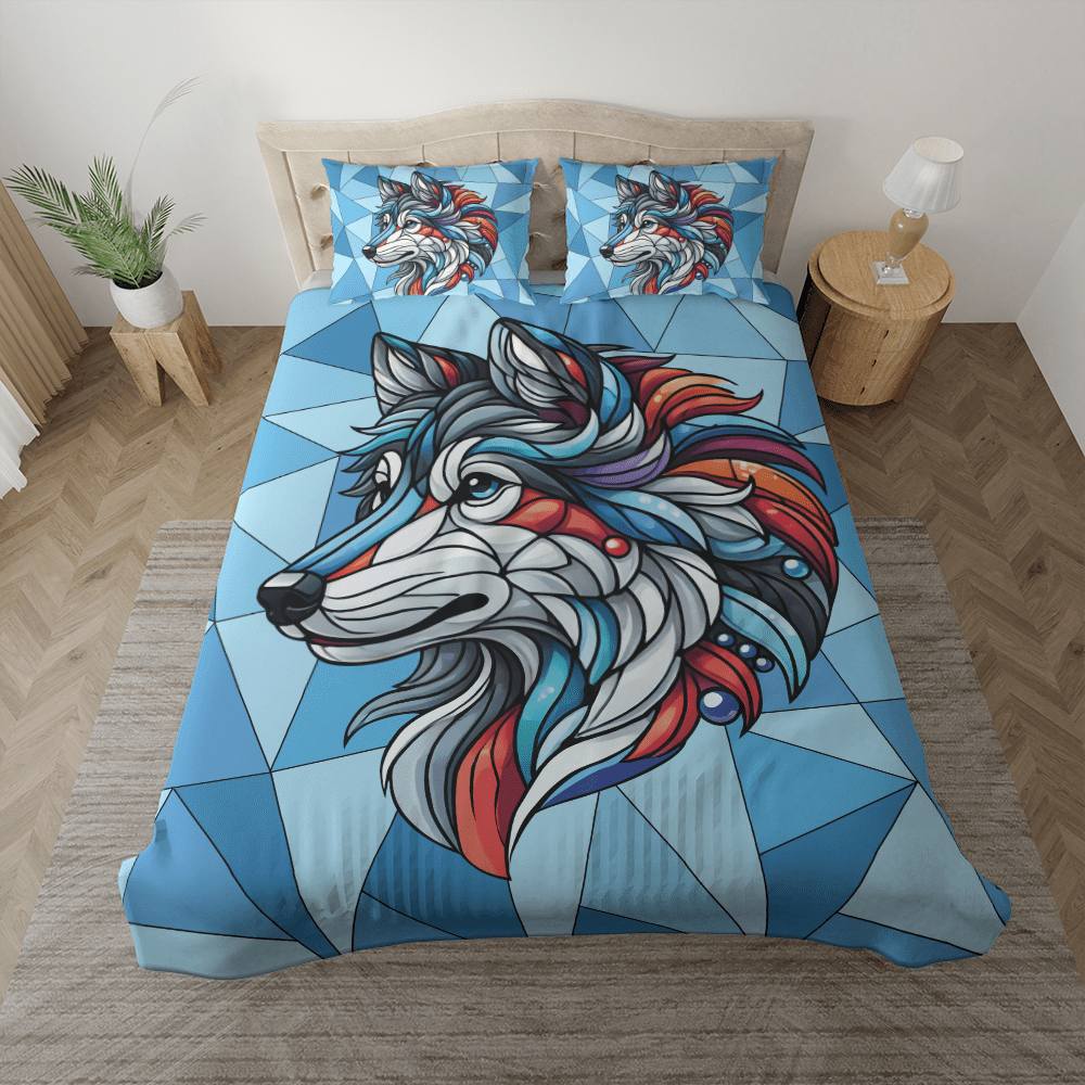 Lotusprinthandmade Wolf Bedding Set (Made in Vietnam) (60x80), wolf ...