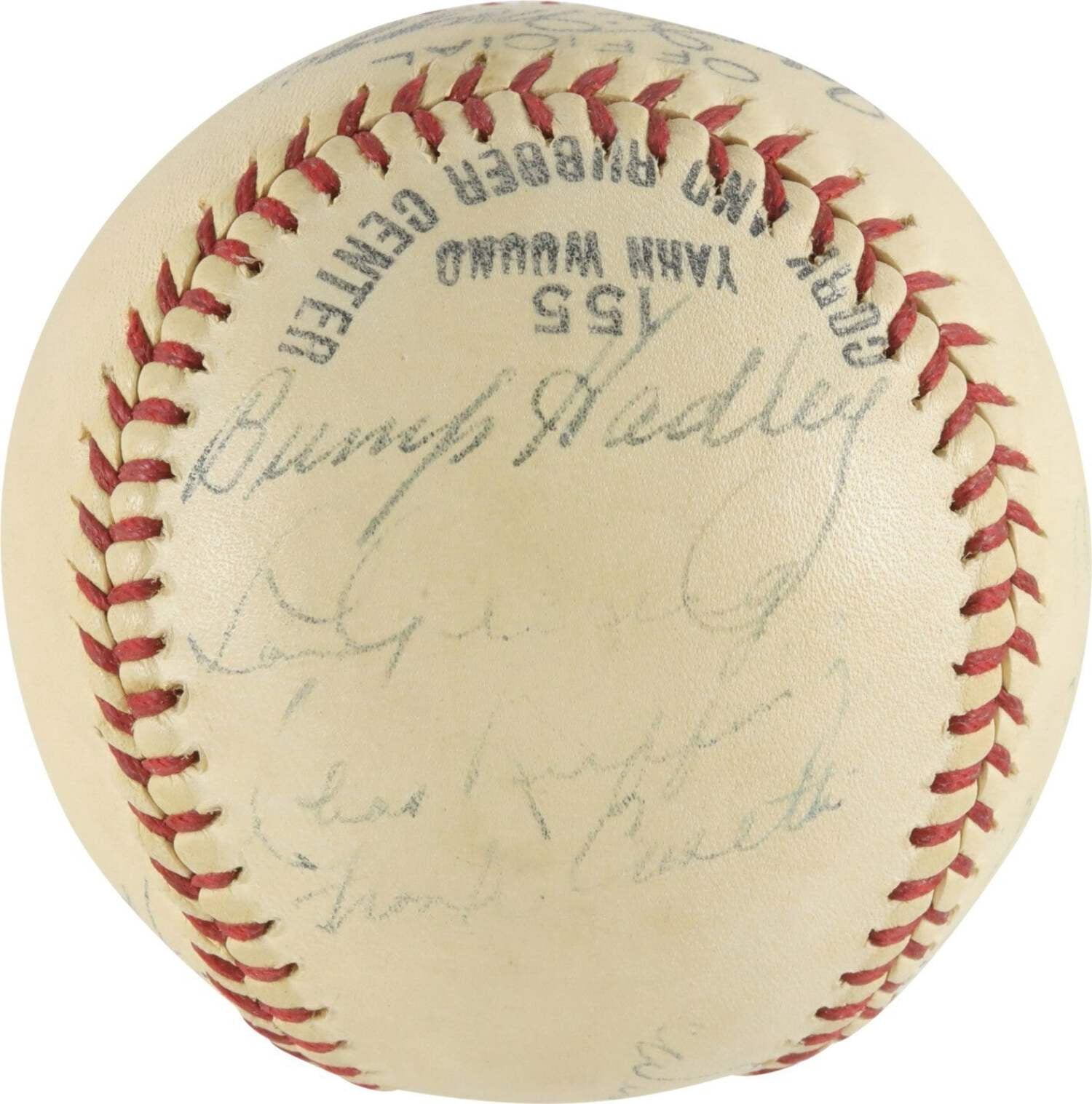 Lou Gehrig 1939 New York Yankees World Series Champs Team Signed ...
