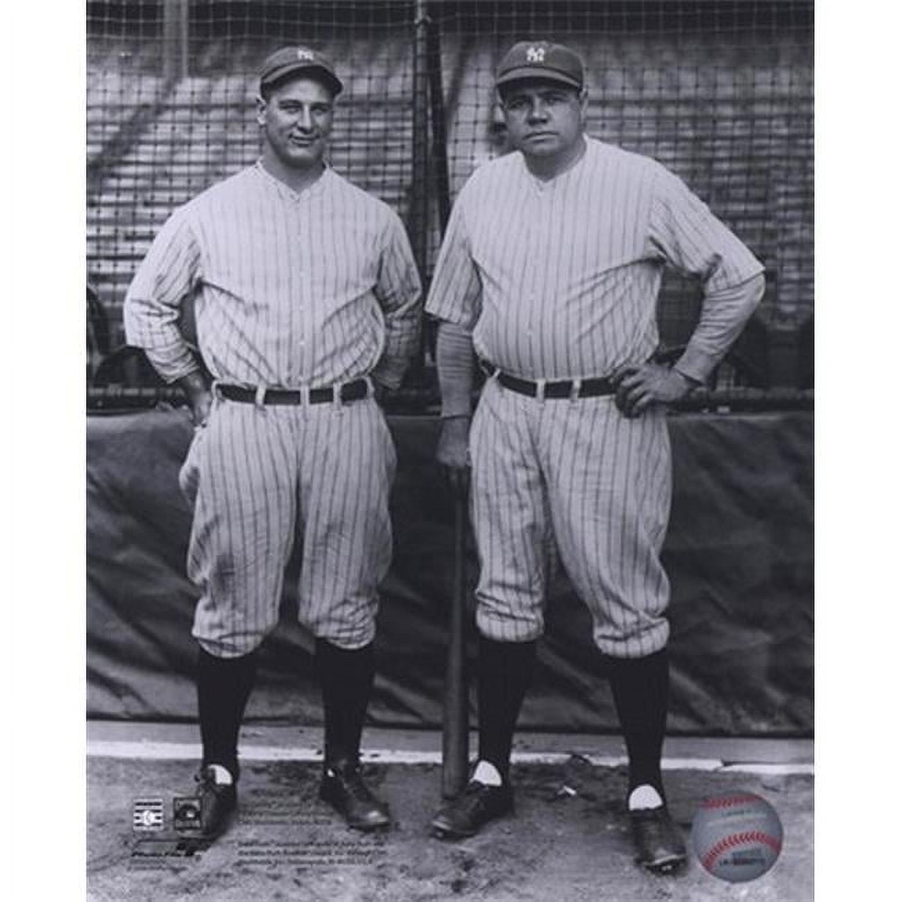 Lou Gehrig Babe Ruth - Full Body Pinstripes Sports Photo - 8 x 10 ...