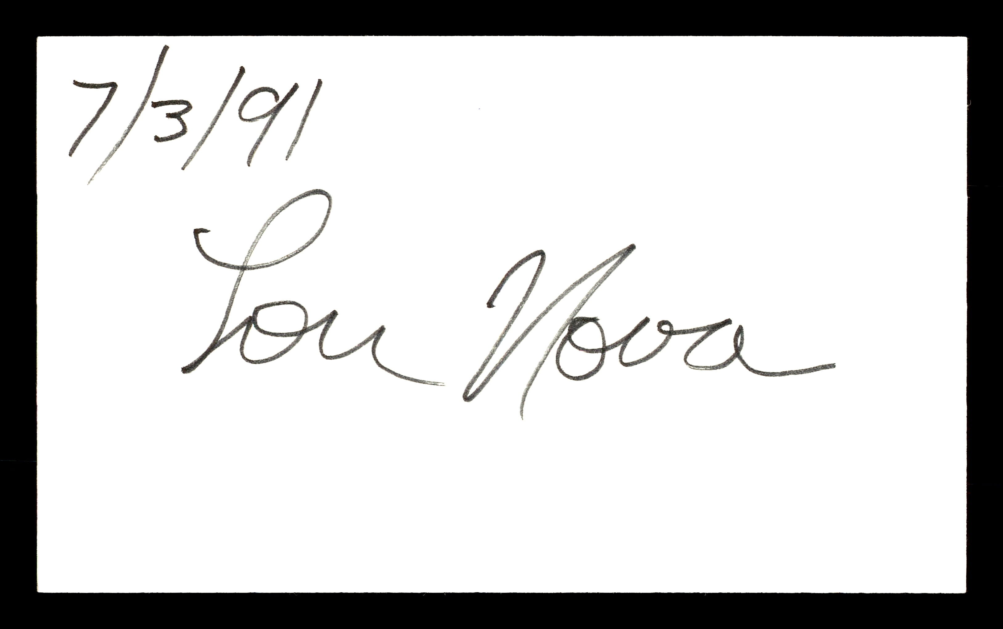 Lou Nova Autographed 3x5 Index Card Boxer, Actor SKU #179720 - Walmart.com