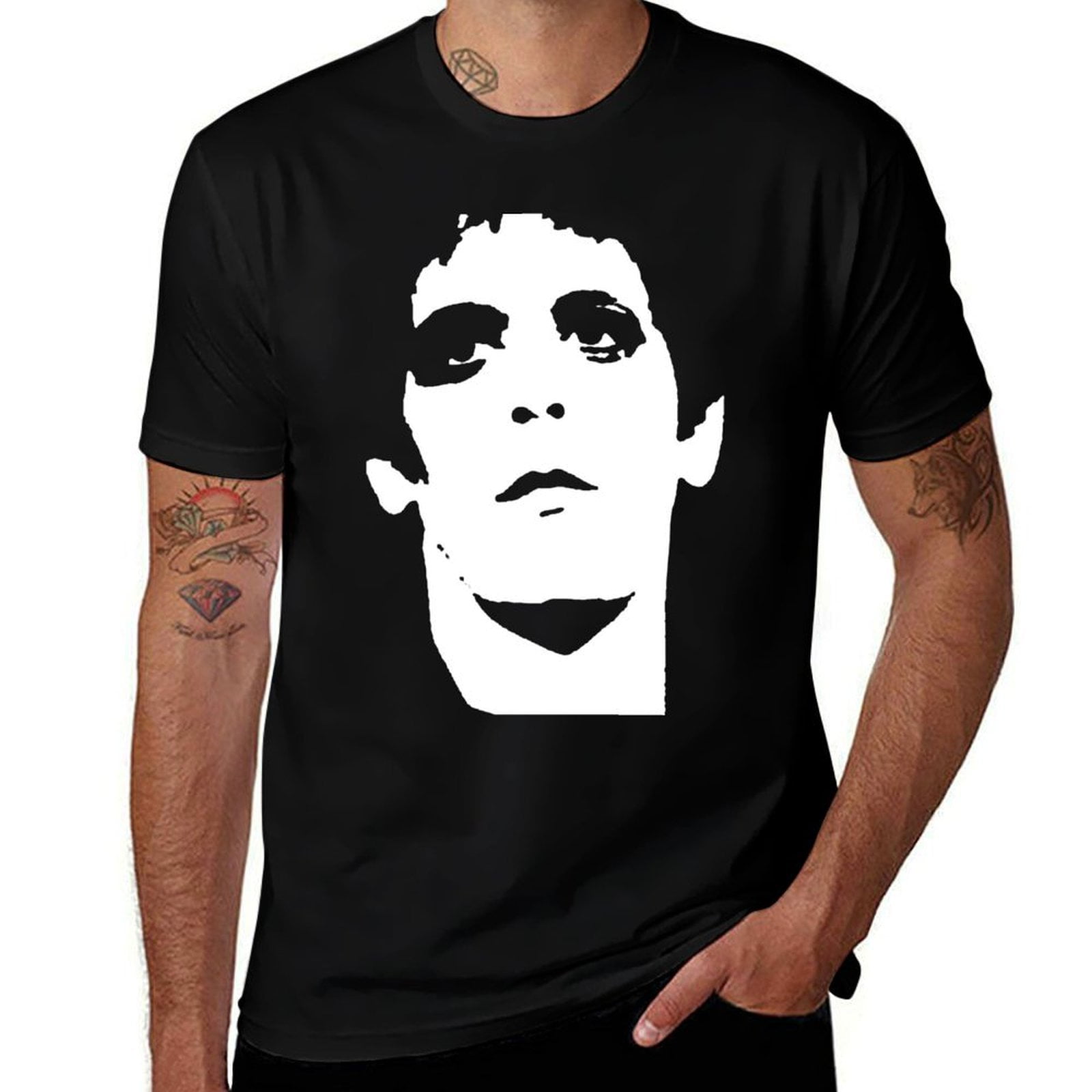 Lou Reed Rock Punk Retro T Shirt Black M - Walmart.com