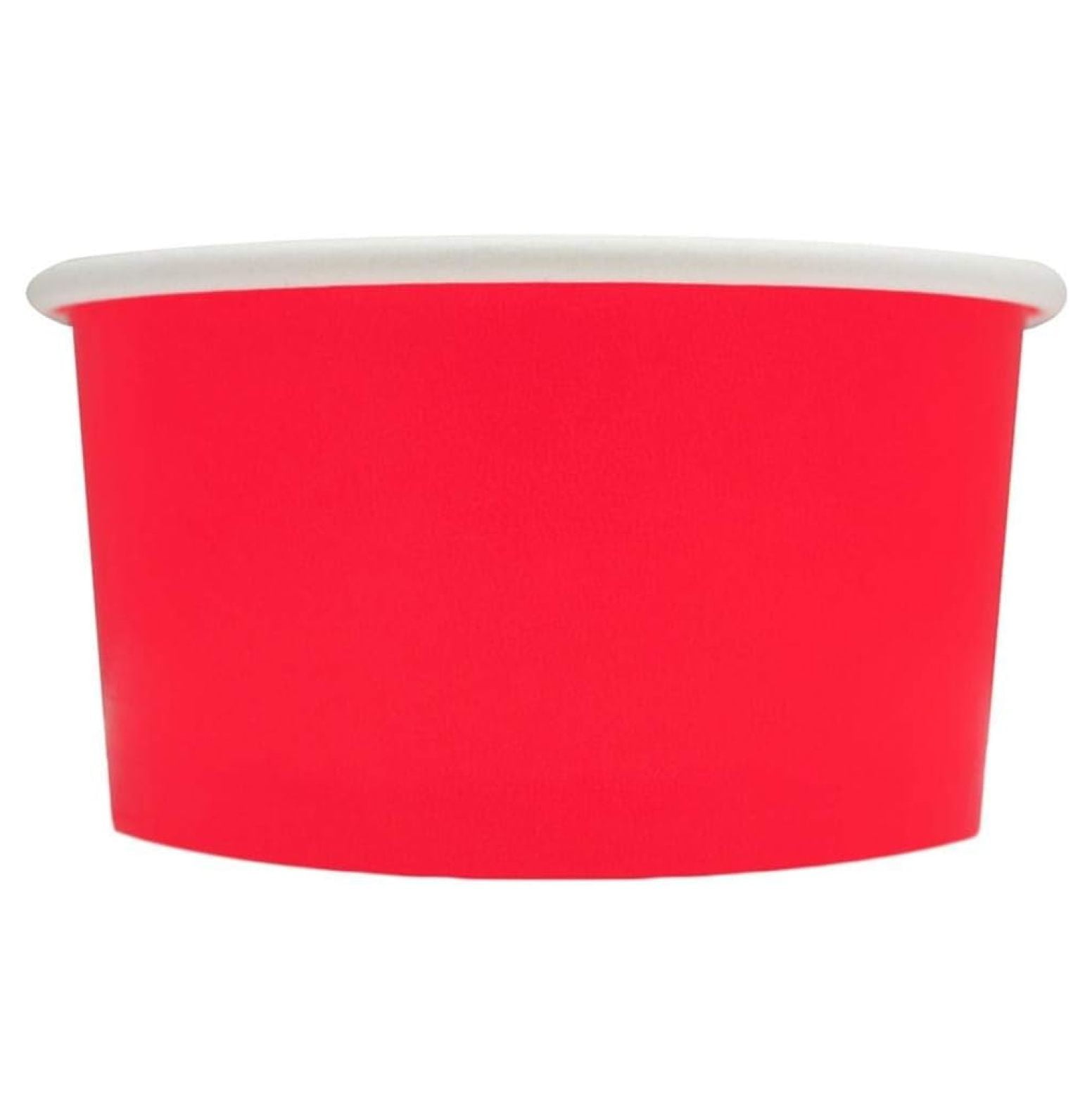 LouZub [1,000 Count] Red Paper Ice Cream Cups - 6 oz Disposable Dessert ...