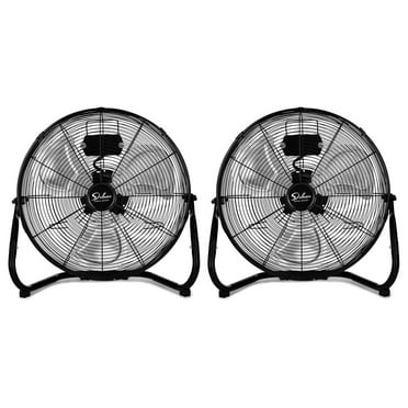 Simple Deluxe 12 Inch Floor Fan, 3-Speed High Velocity Heavy Duty Metal ...