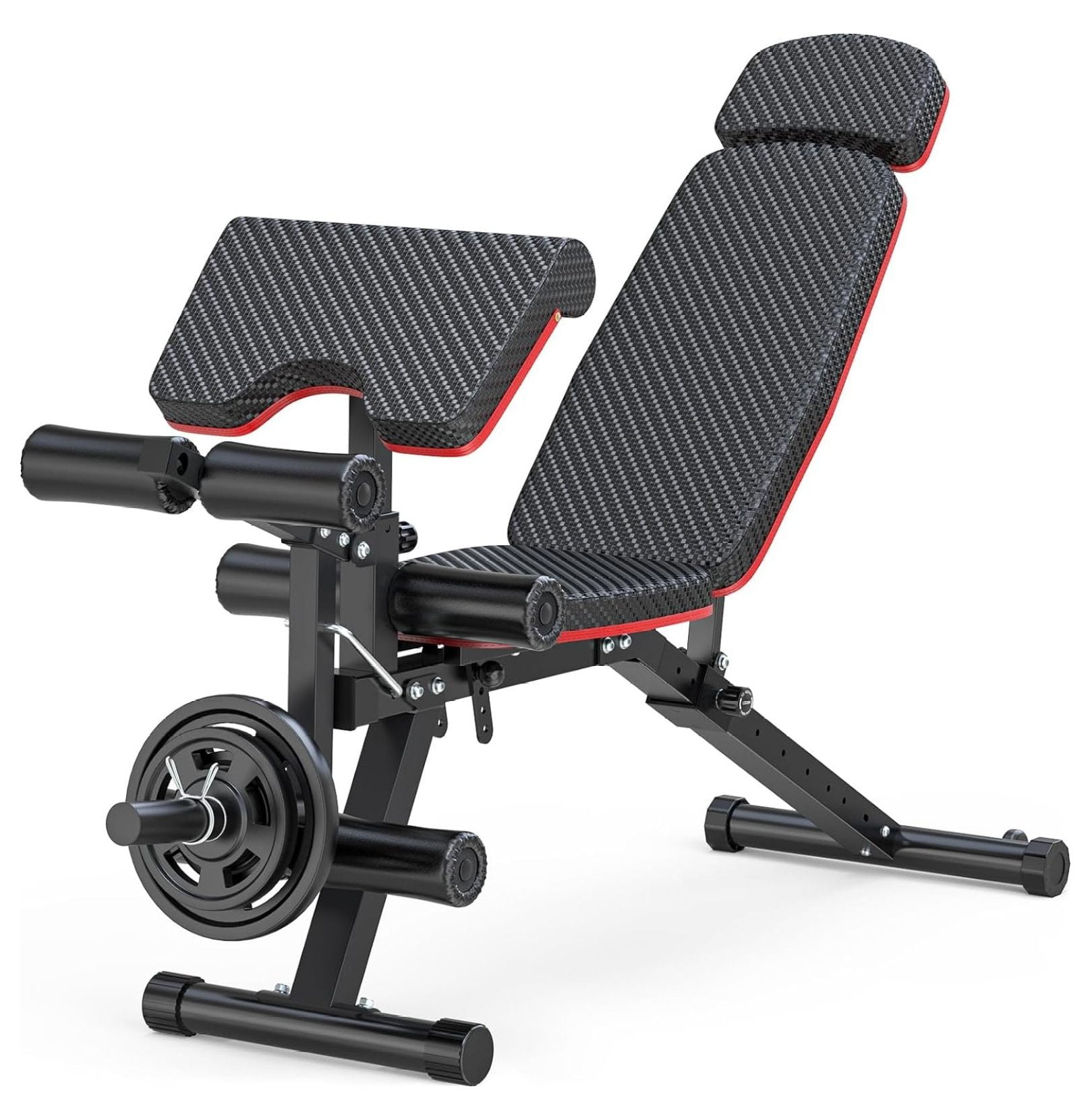 LouZub Adjustable Weight Bench, 800lbs Workout Bench for Home Gym ...