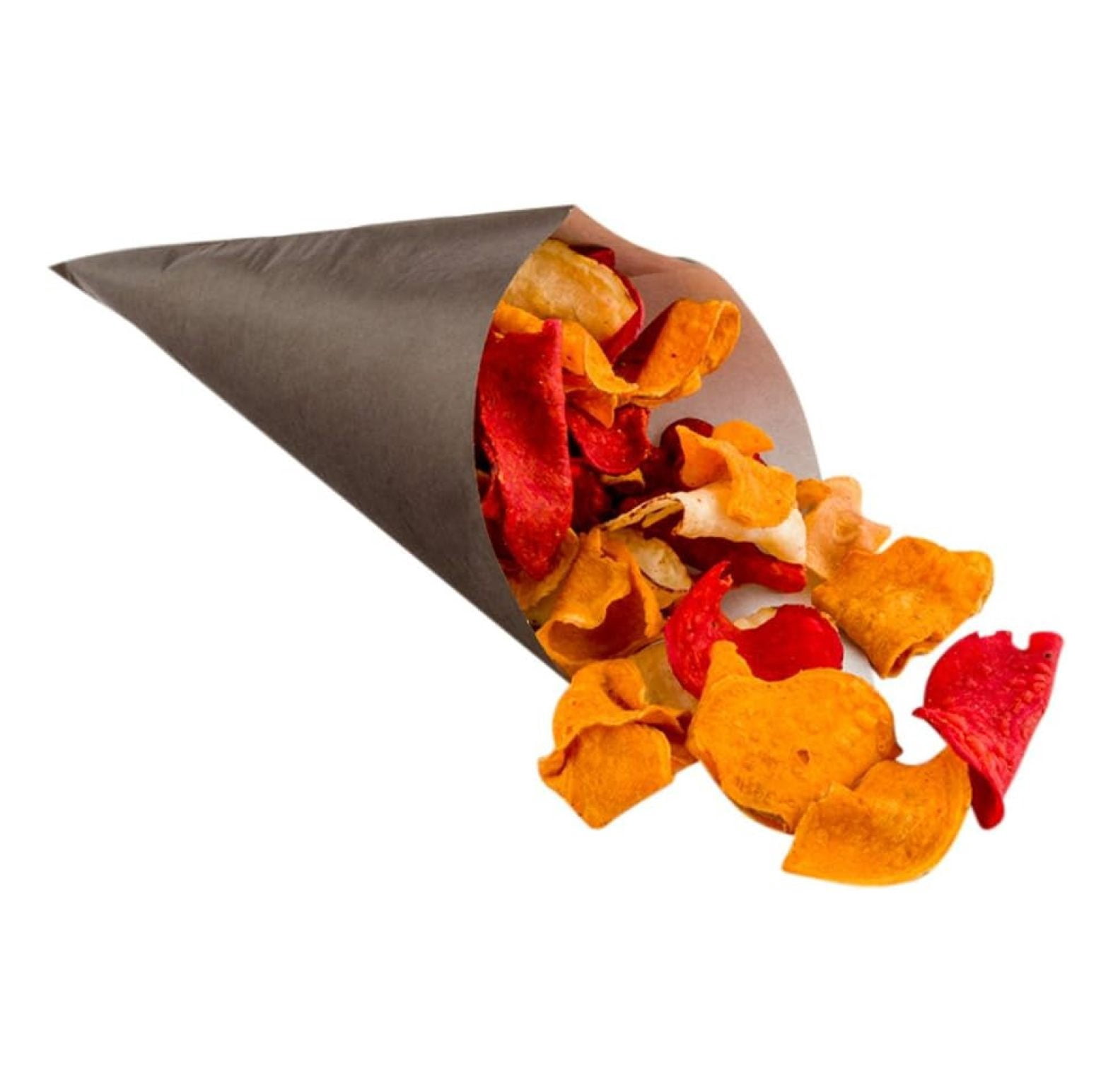LouZub Cone Tek 7.9 Inch French Fry Cones 100 Greaseproof Food Cones ...