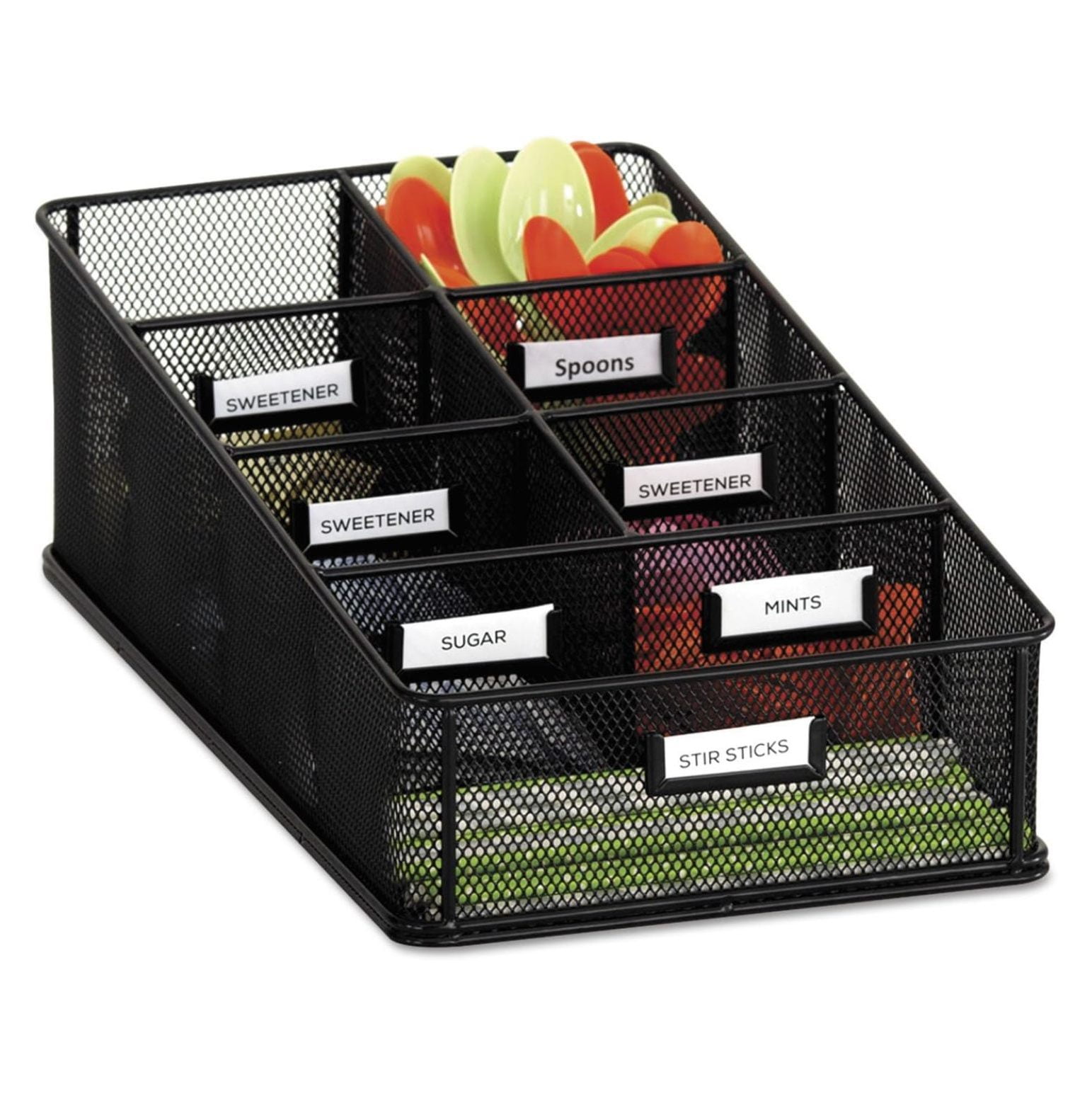 LouZub Products 3291BL Onyx Mesh Condiment Carton Organizer, 7 ...