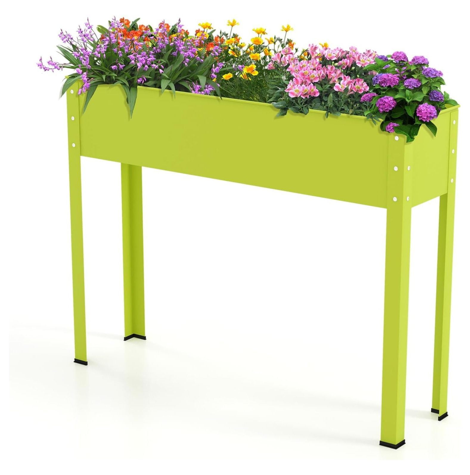 LouZub Raised Garden Bed with Legs, 31.5” Elevated Planter Box Stand ...