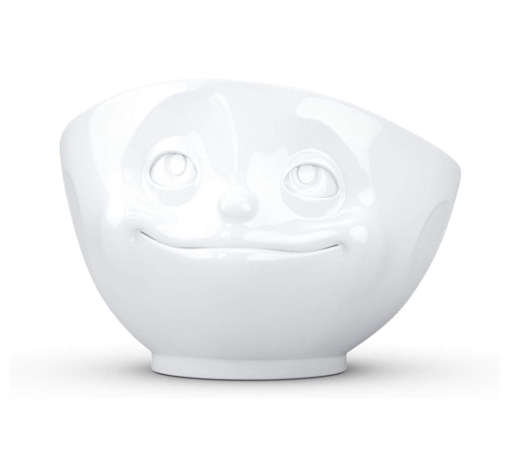 LouZub TASSEN Porcelain Bowl, Dreamy Face Edition, 16 oz. White ...