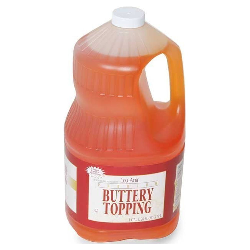 LouAna Premium Butter Oil for Vegetables and Popcorn, 1 Gallon, 4 Per ...