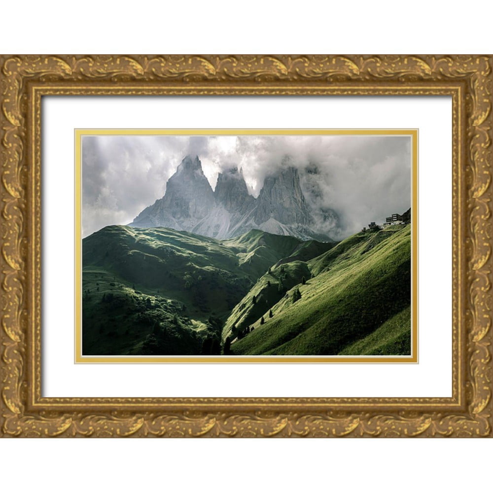 Loucaides, Valentinos 24x17 Gold Ornate Wood Framed with Double Matting ...