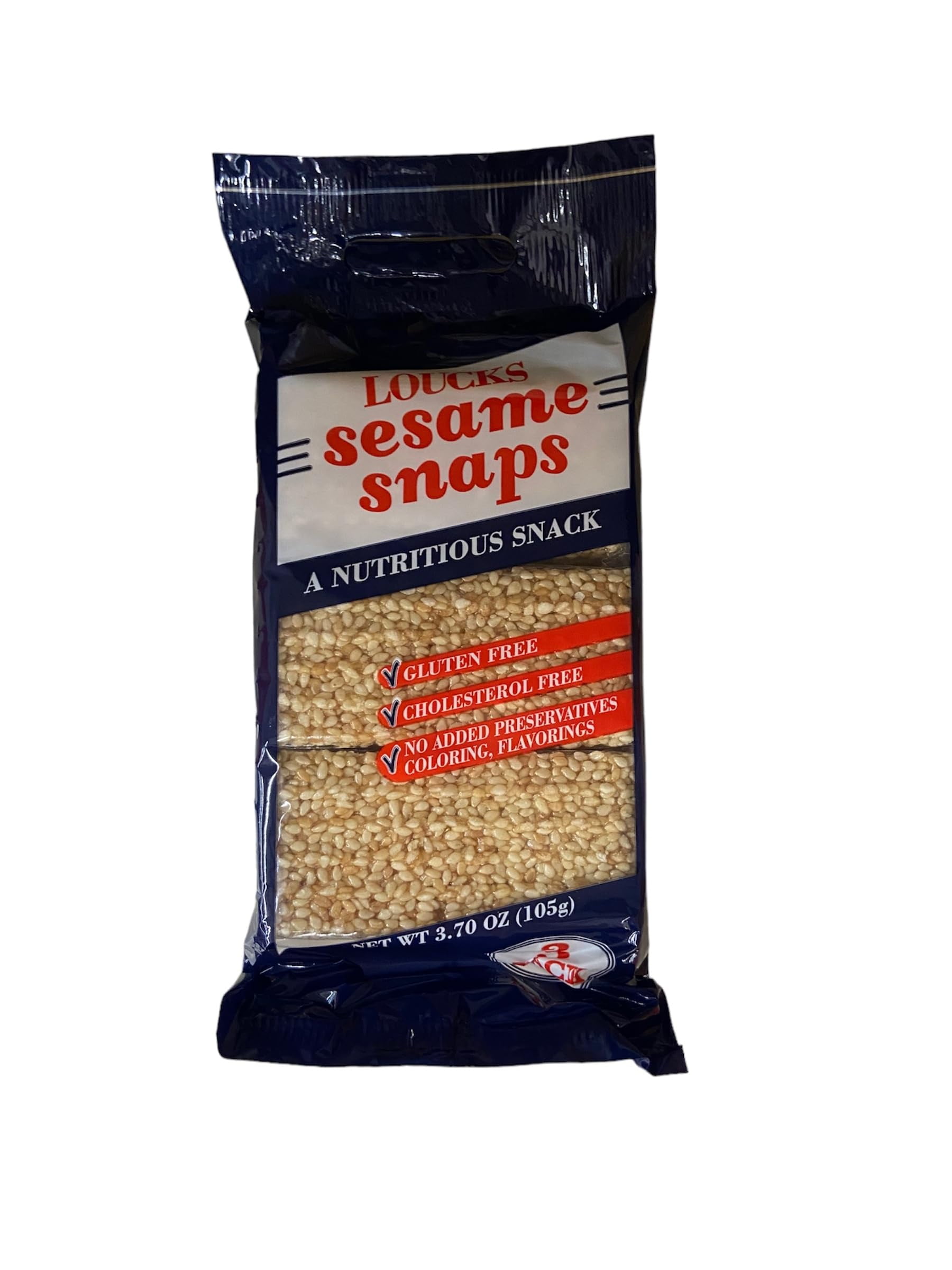 Loucks Sesame Snaps - MMF7 Nutty, Sweet, and Crunchy Treats - 3.7 Oz ...