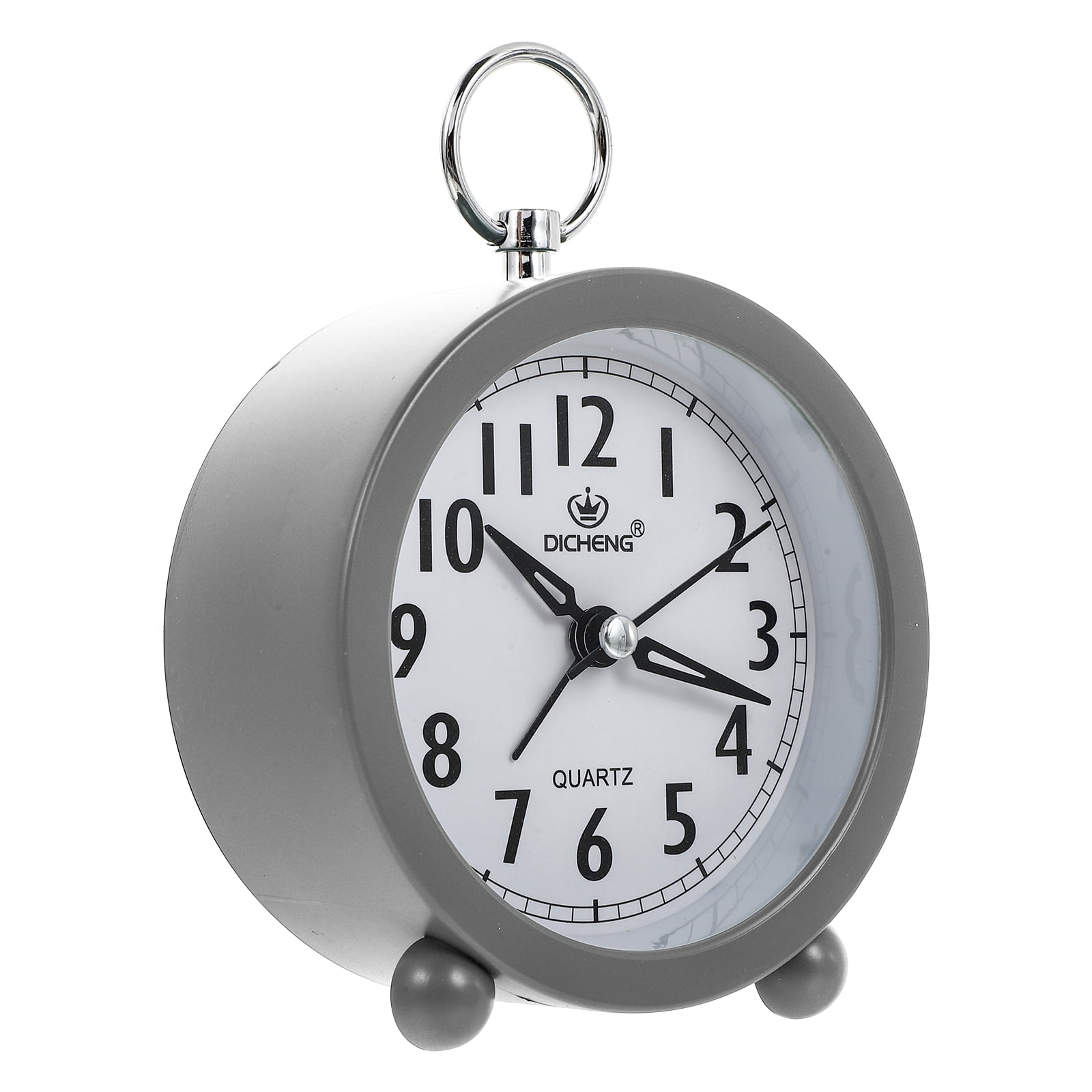 Adorable Grey Plastic Alarm Clock for Home Use with Elegant Design and ...