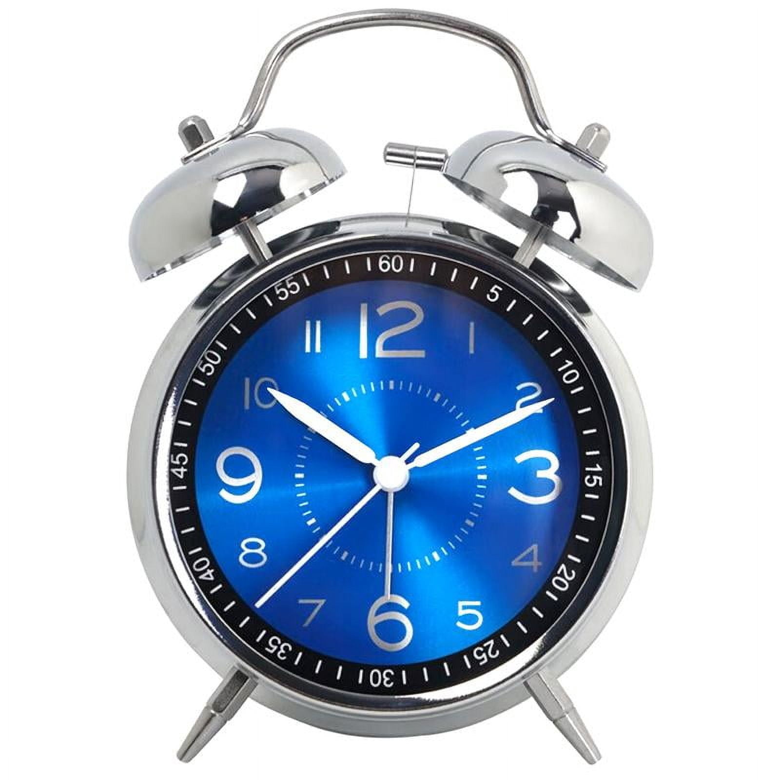 Loud Alarm Clock for Heavy Sleepers Adults, Metal 4 Inches Twin Bell ...