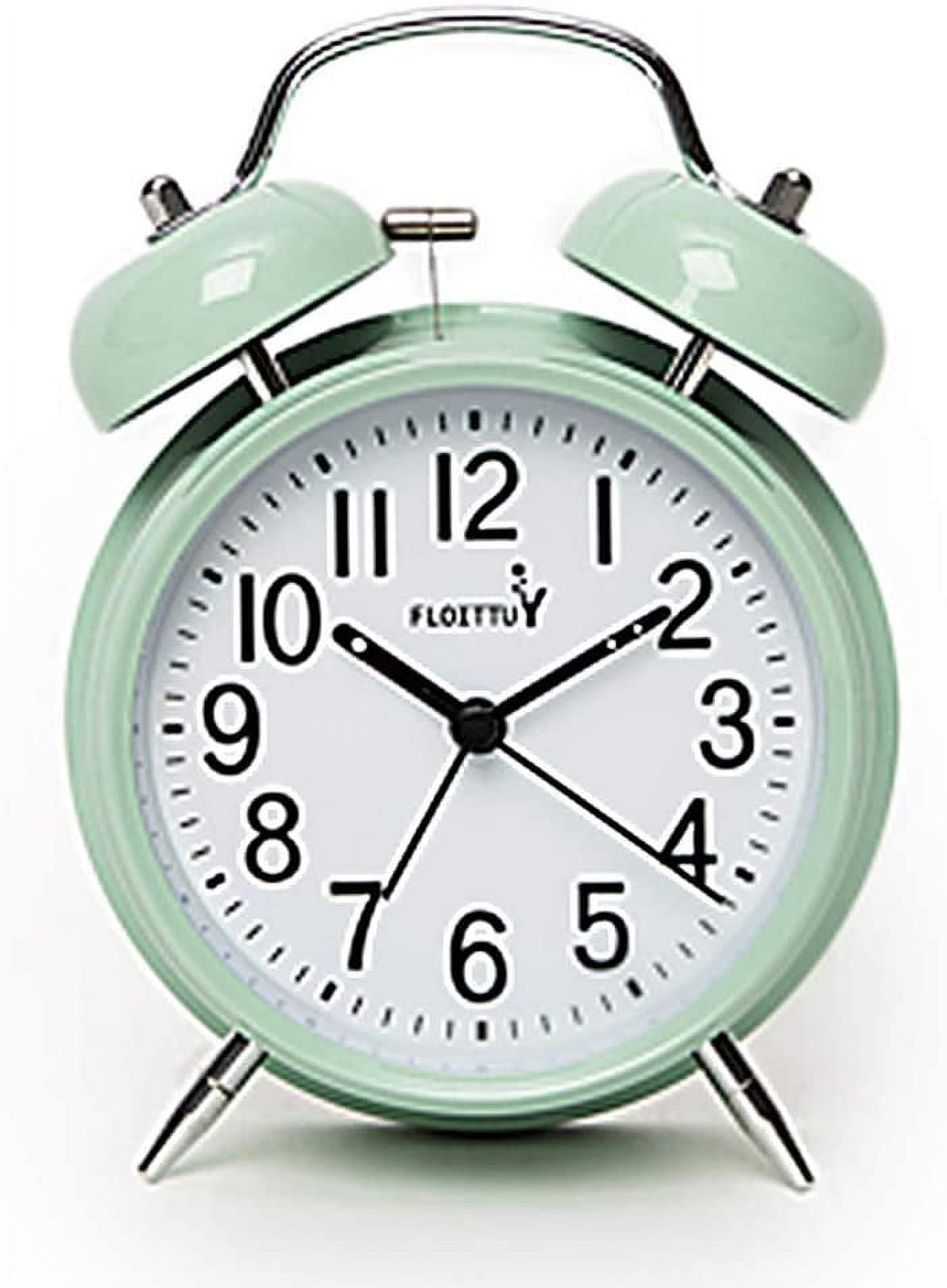 Loud Alarm for Deep Sleepers 4'' Twin Bell Alarm Clock with Backlight ...