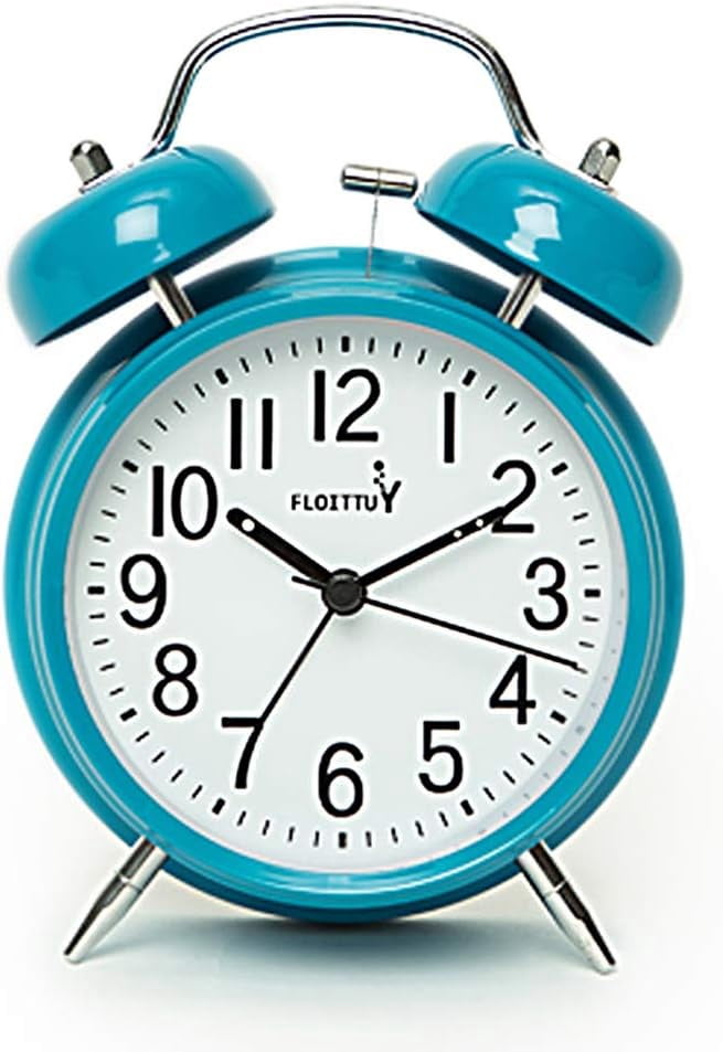 {Loud Alarm for Deep Sleepers} Twin Bell Alarm Clock with Backlight for ...