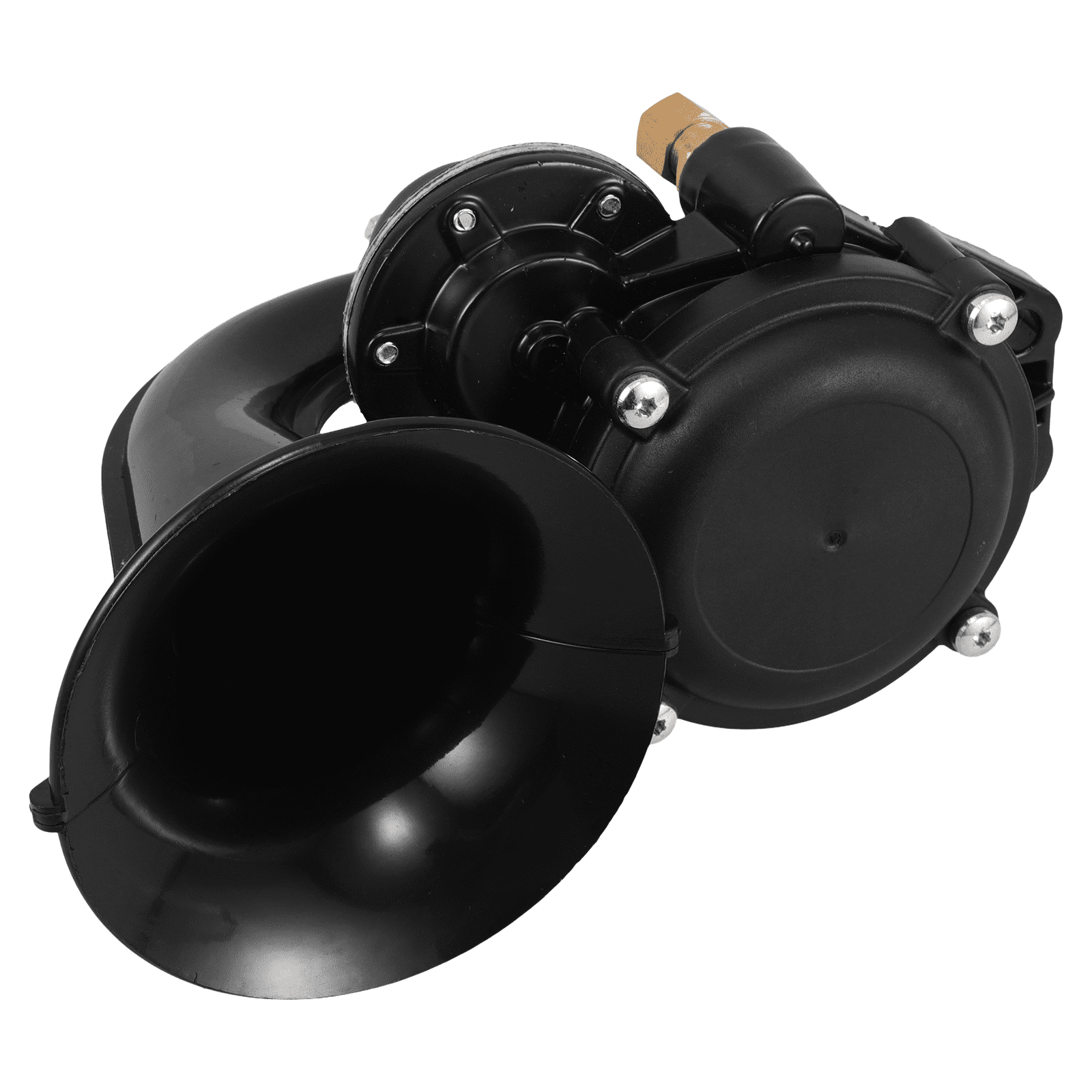 Loud Electric Car Horn Kit for Any Vehicles Versatile Compatibility with 12v and 24v Black ...