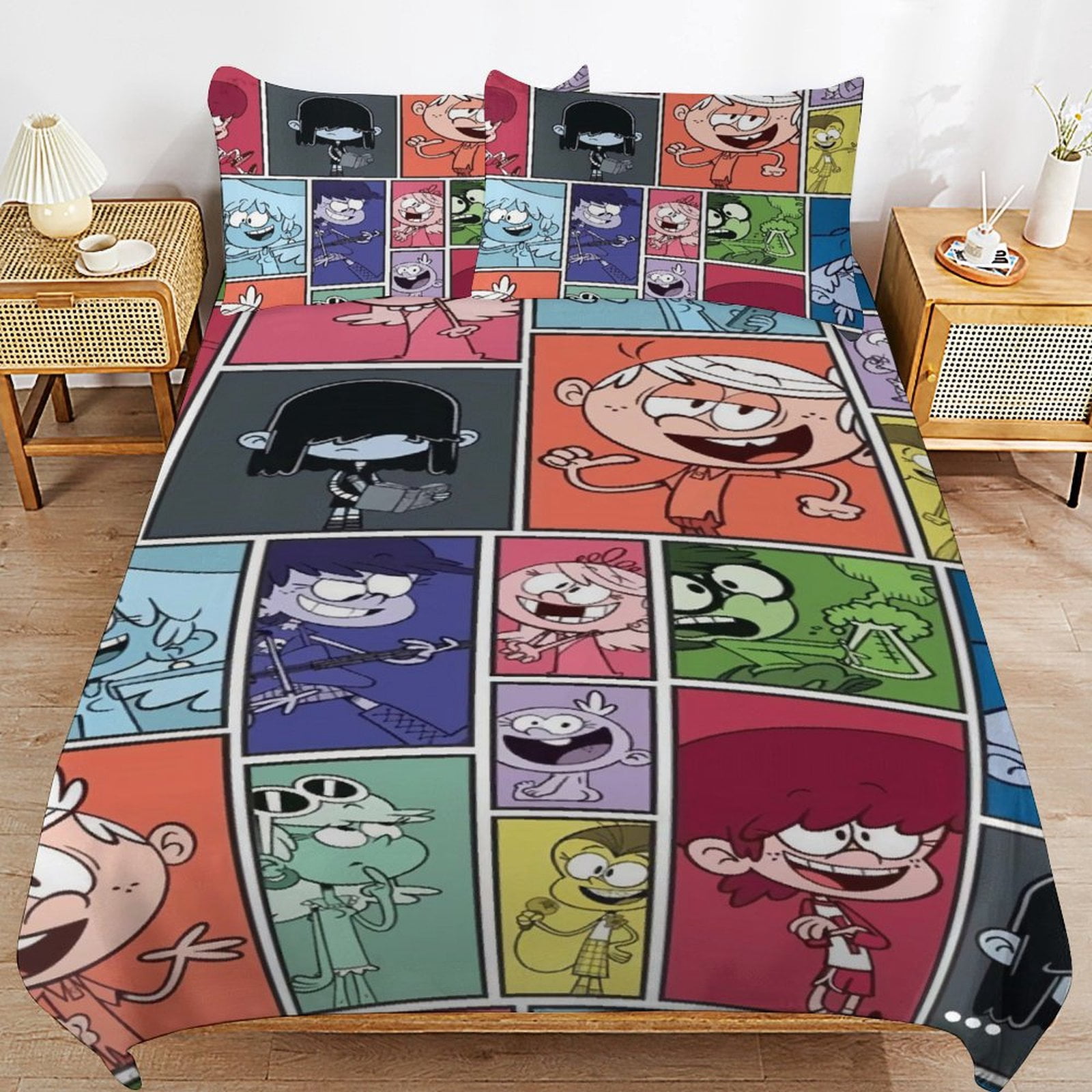 The Loud House Bedding Sets Ultra Soft Skin-Friendly Duvet Cover 3 ...