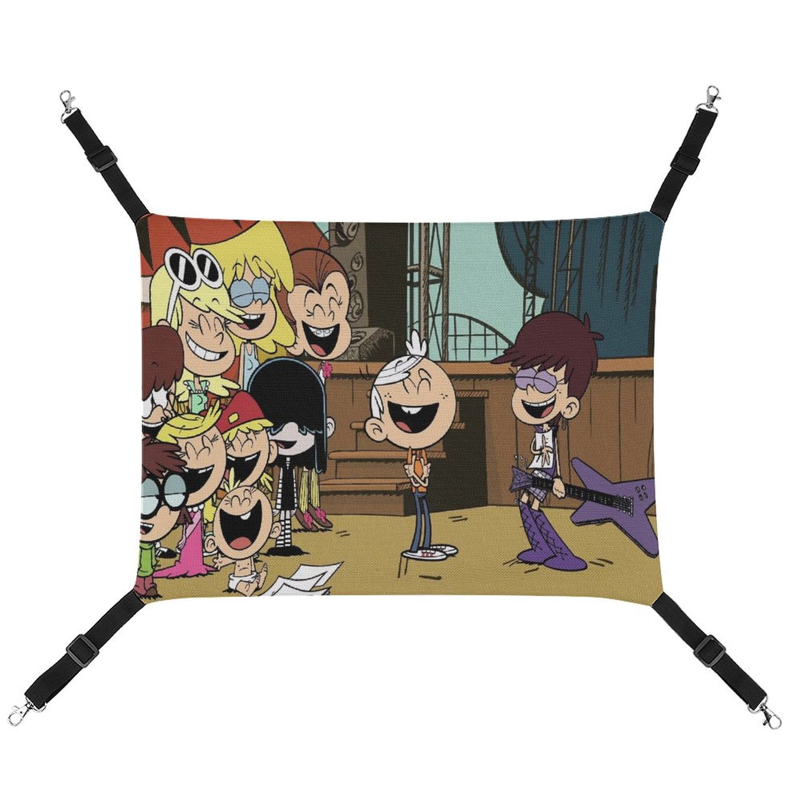 The Loud House Cat Hammock for Cage Hanging Reversible, Soft Pet Cage ...