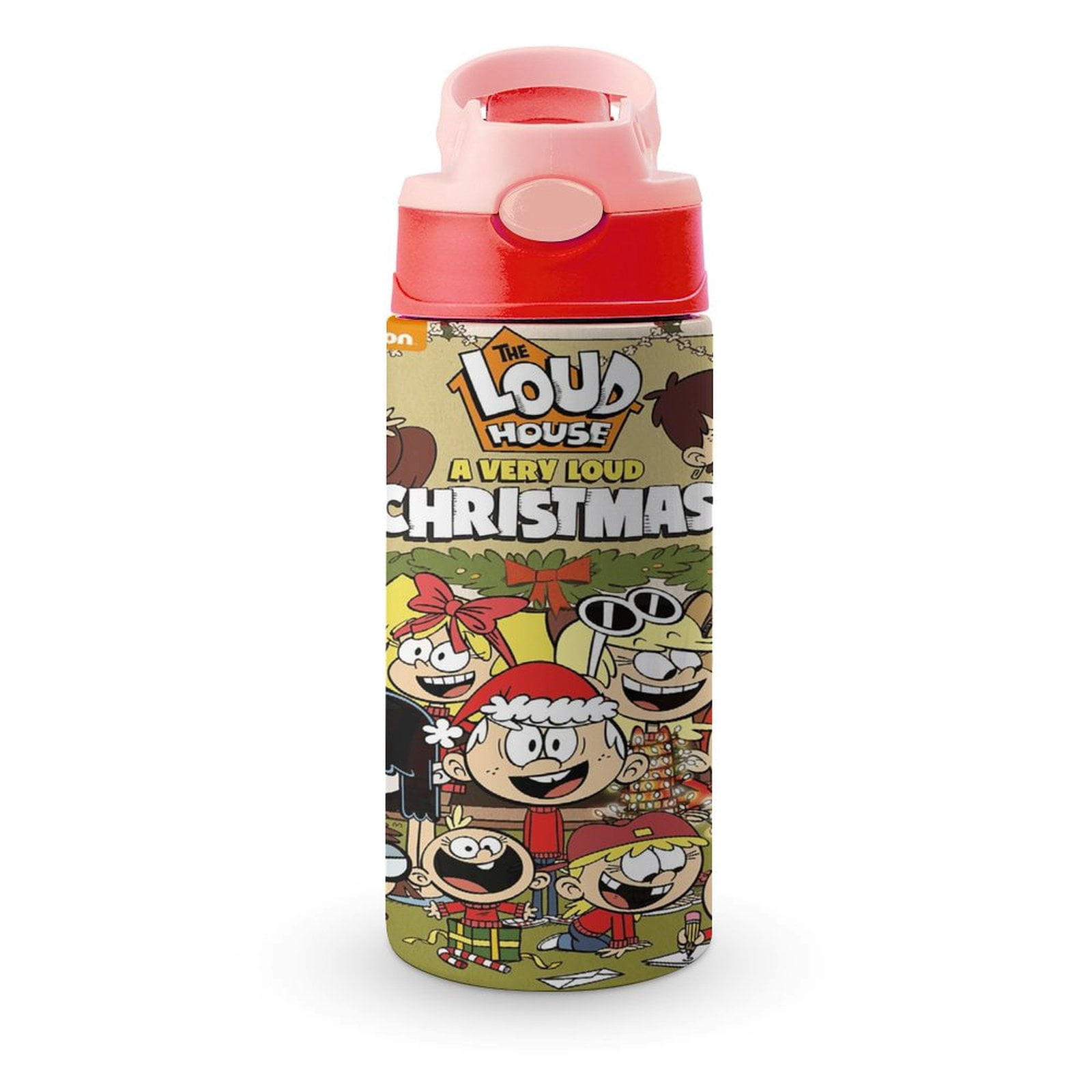 The Loud House Kids Water Bottle with Silicone Straw And Spill-Proof ...