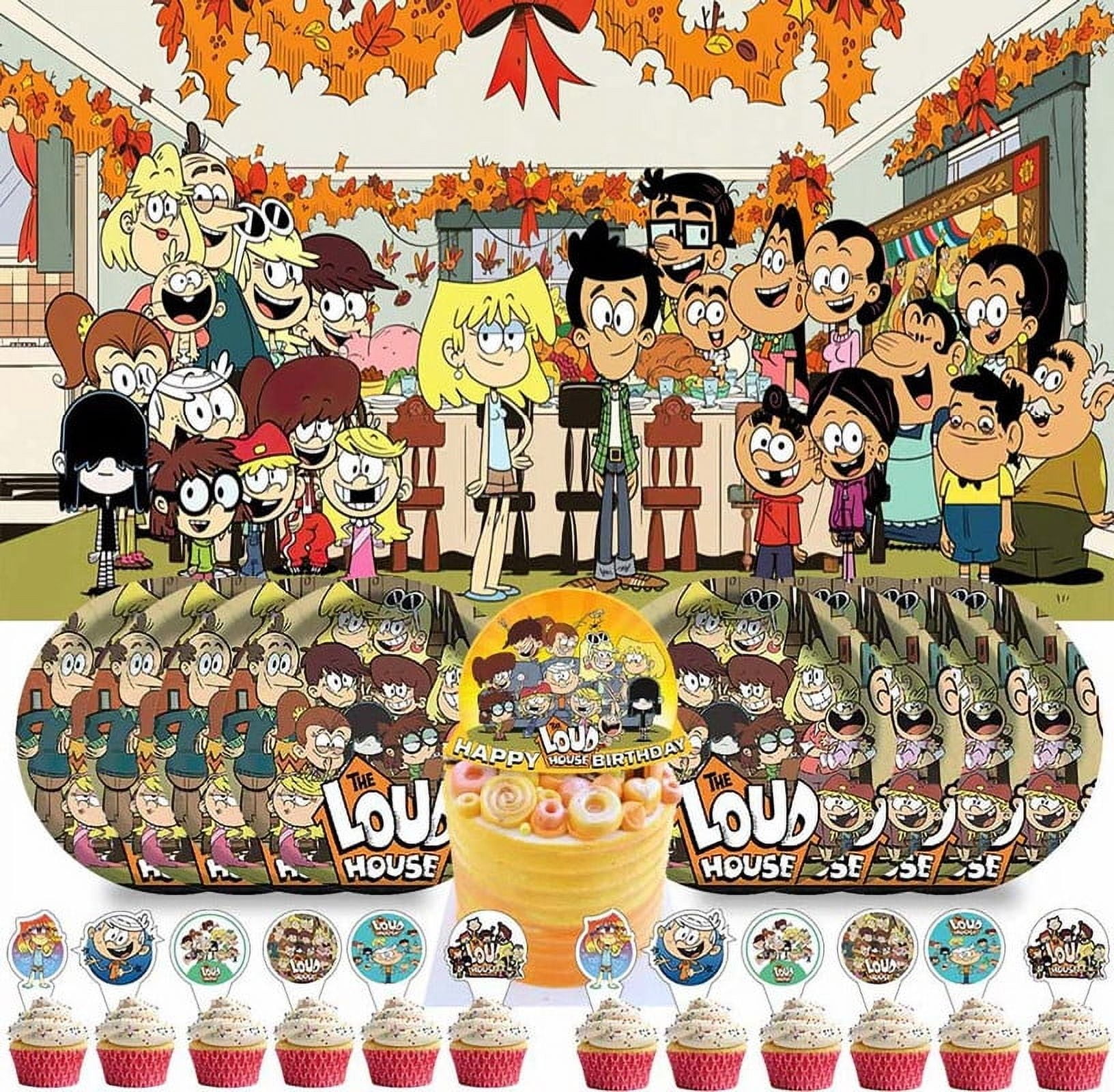 Loud House Party Supplies Birthday Decorations Plates Banner Kids Cake ...