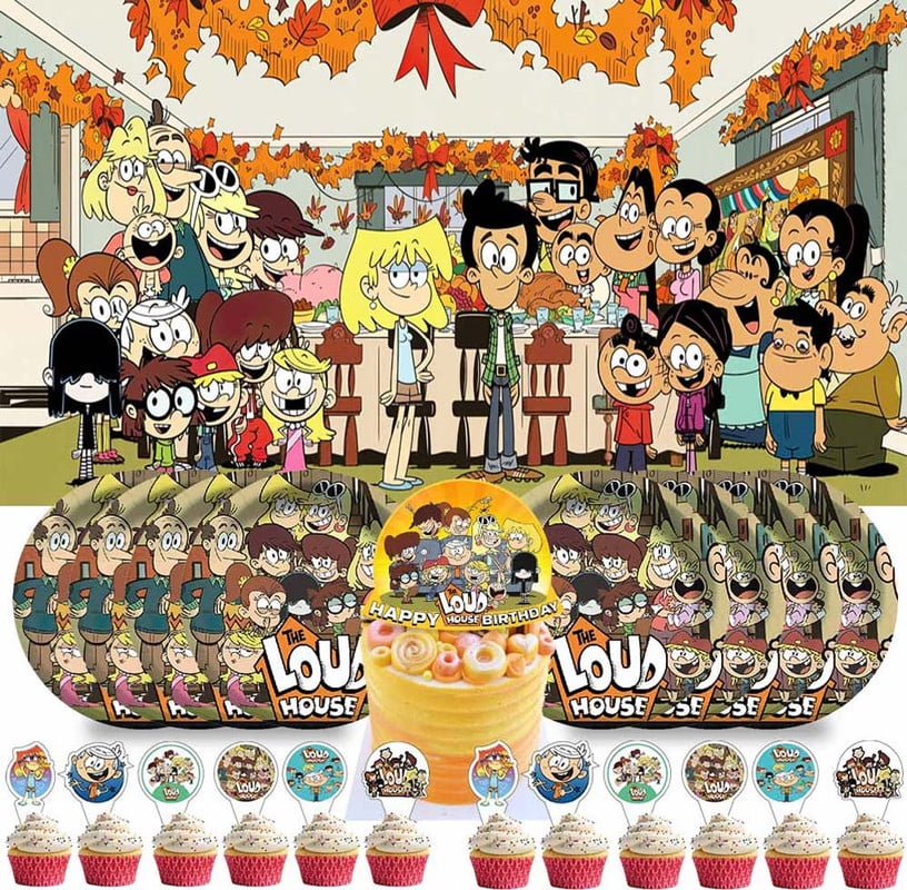 Loud House Party Supplies Birthday Decorations Plates Banner Kids Cake ...