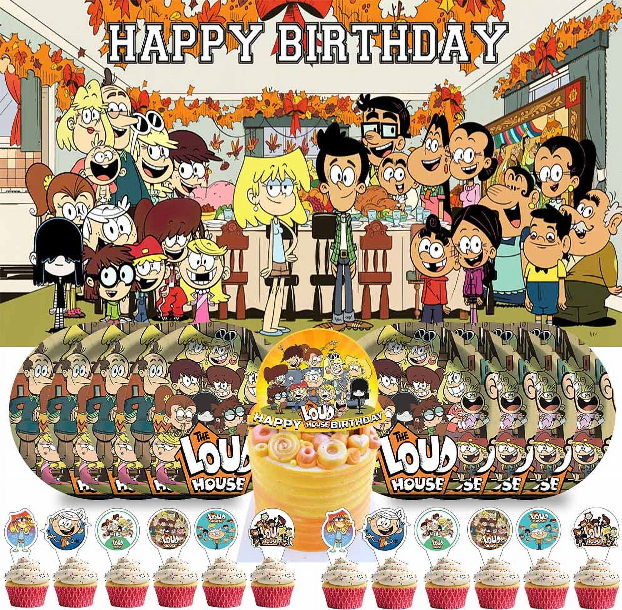 Loud House Party Supplies Birthday Decorations Plates Banner Kids Cake ...