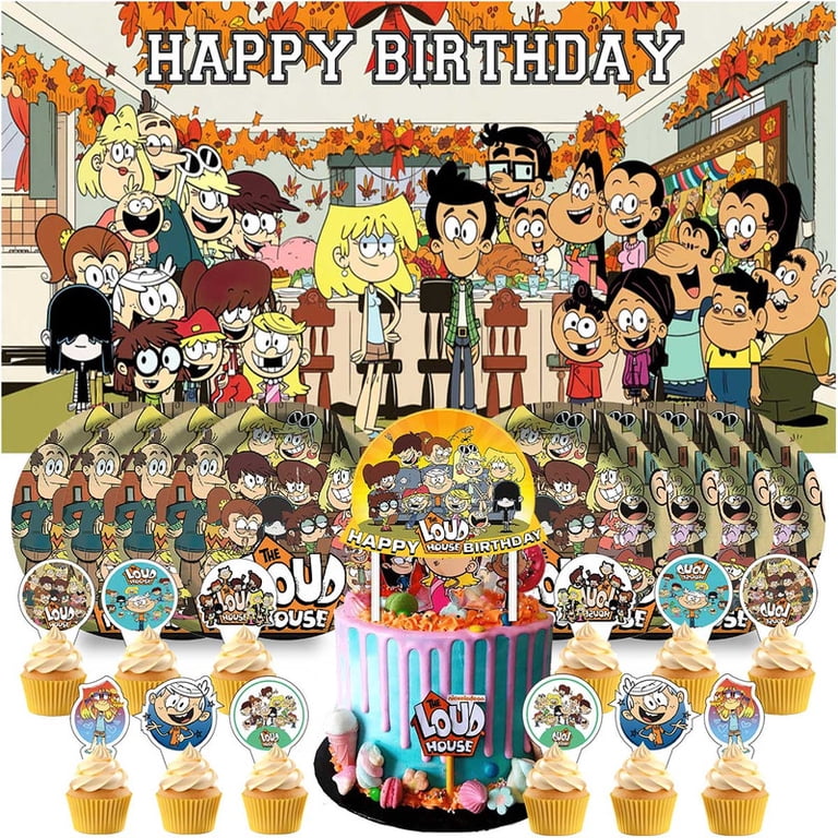 Loud House Characters Birthdays The Loud House Backdrop Banner Party